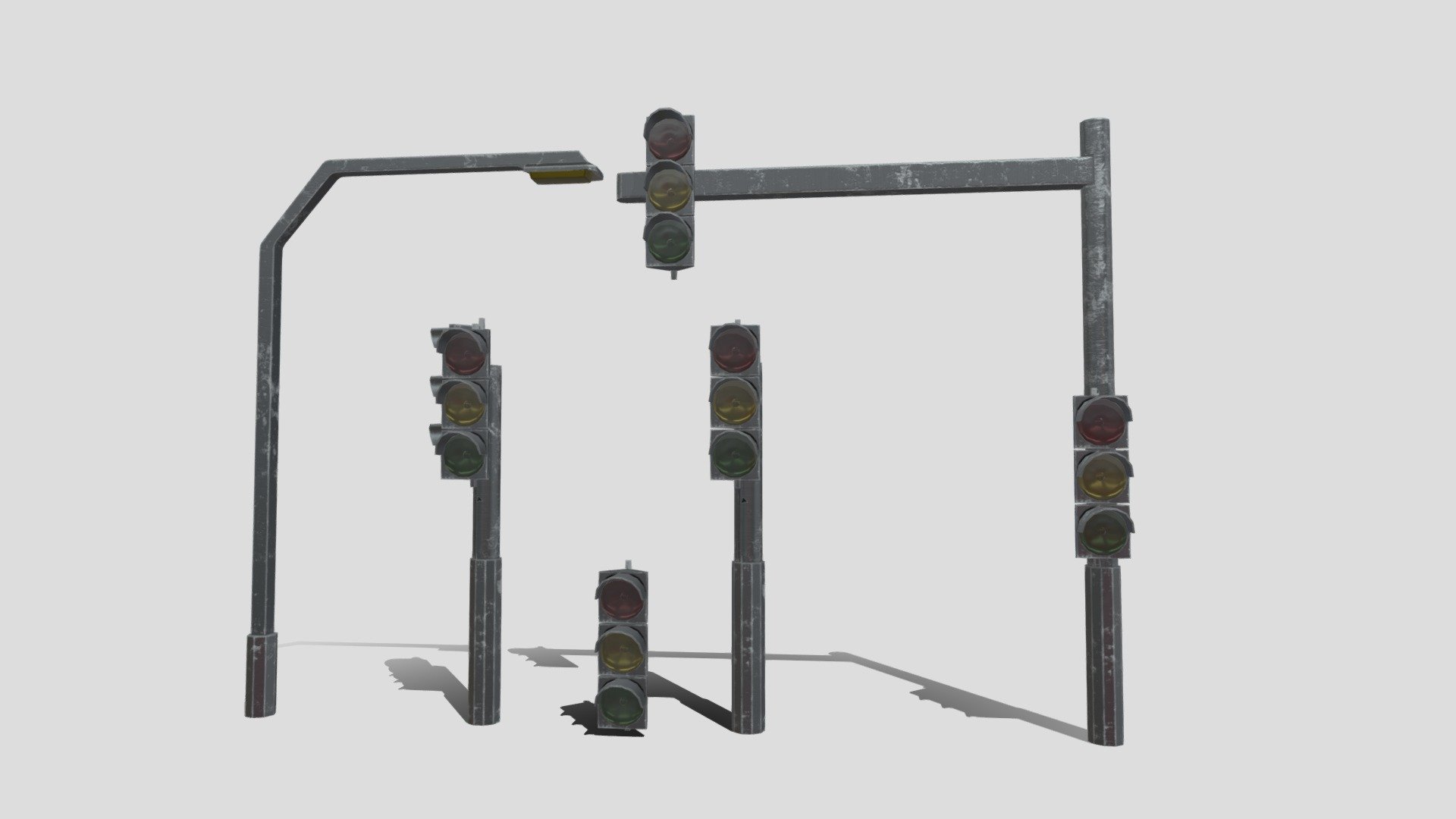 Streetlamp Trafficlights - 3D model by Tomas Rubianes (@rasamot ...