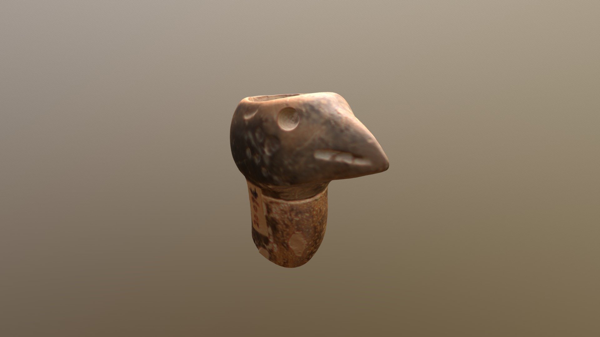 Bird pipe (NS 20094) - 3D model by Royal Ontario Museum, Archaeology of ...