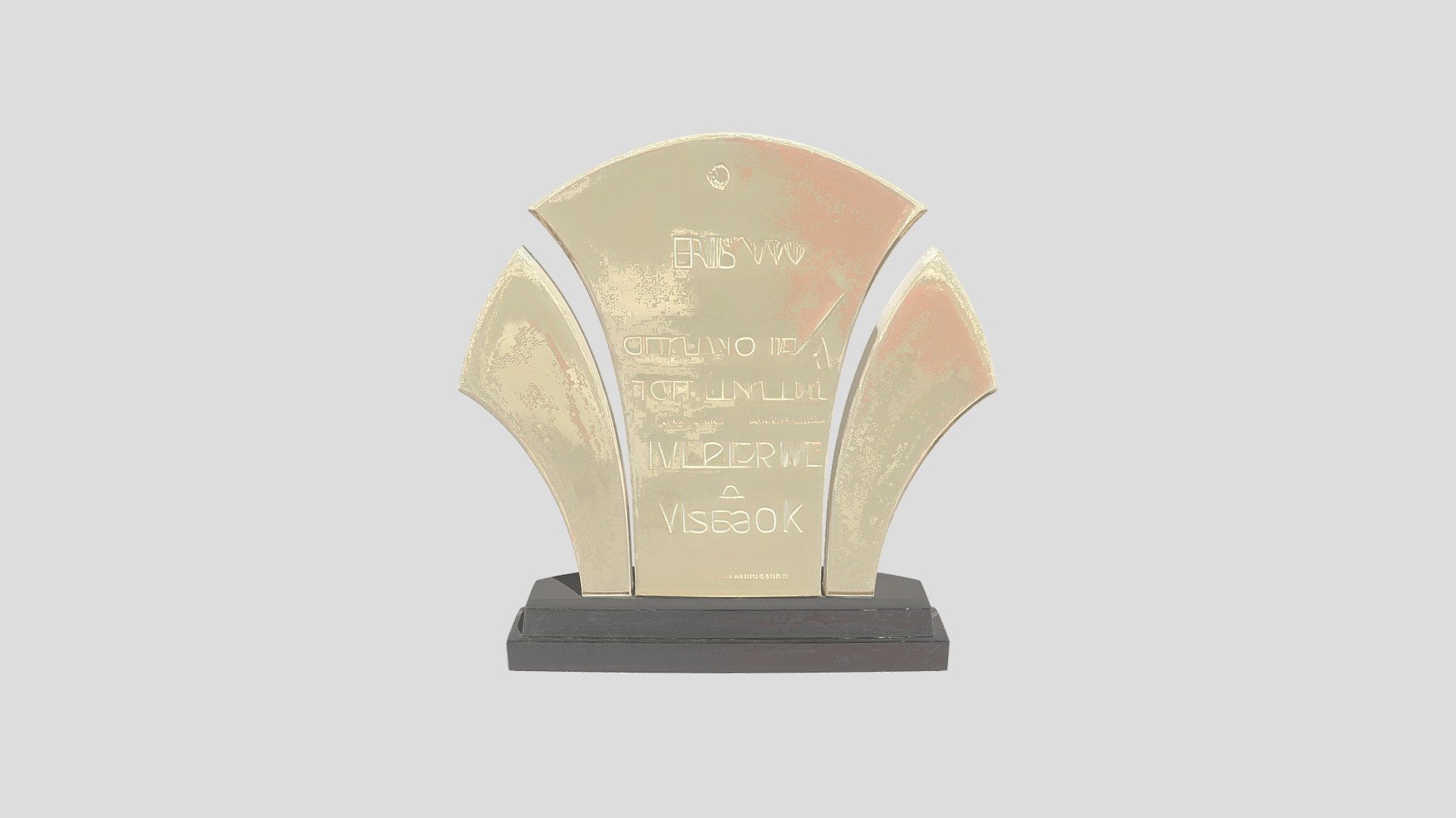 award trophy for academic excellence - 3D model by muneebrahman ...