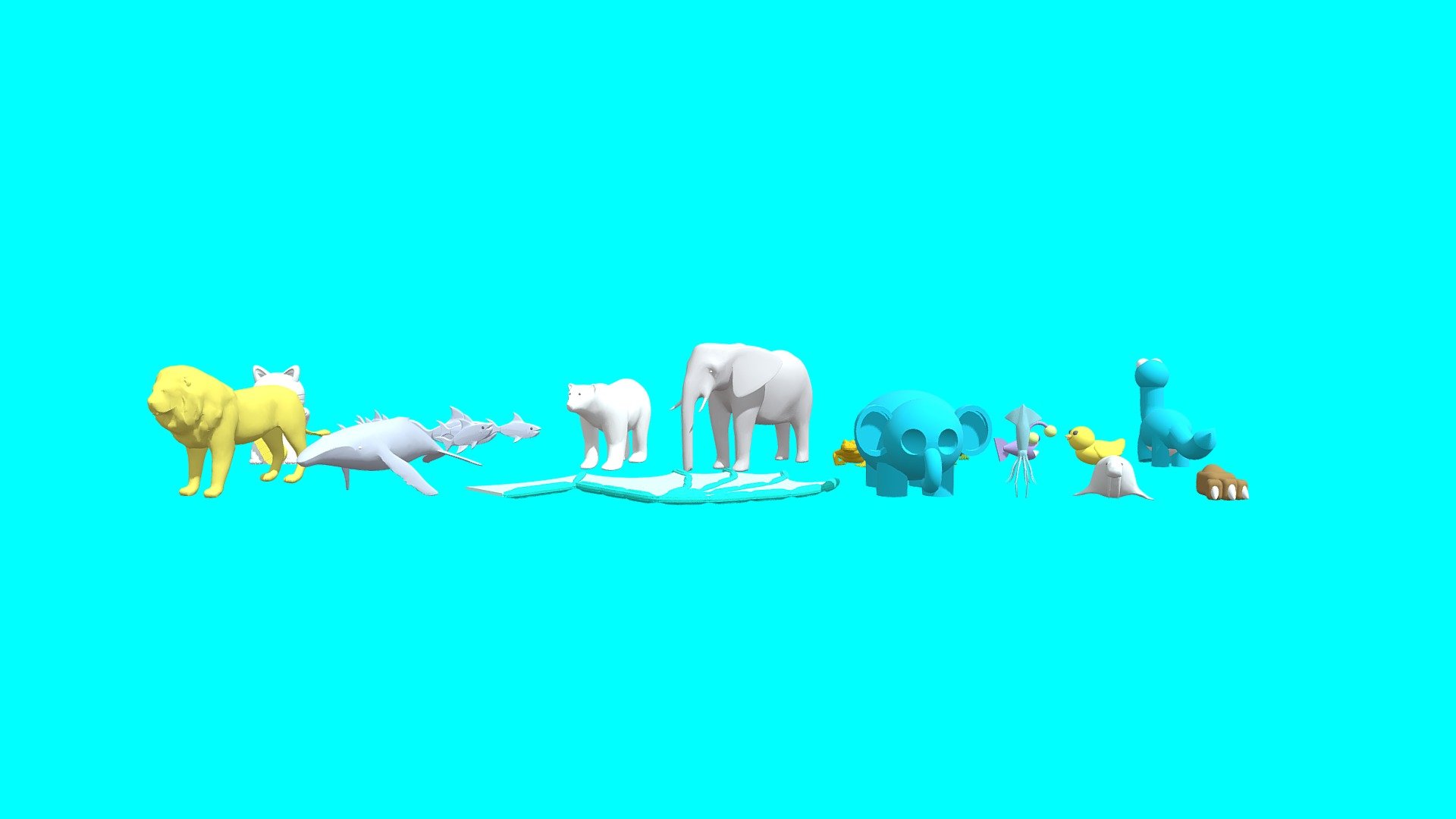 Animals - Download Free 3D model by ...