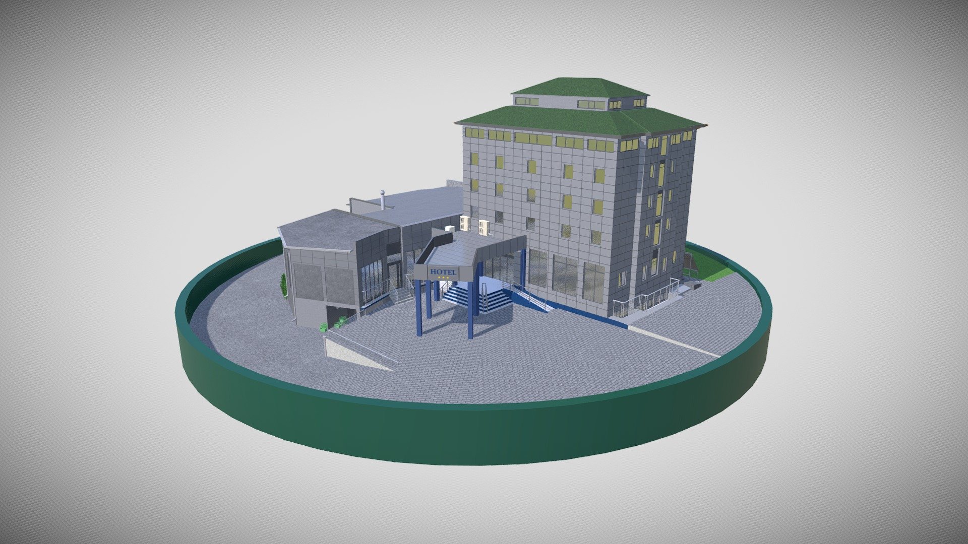 3D Hotel in Eastern Serbia - Blender Project - 3D model by Manix3D ...