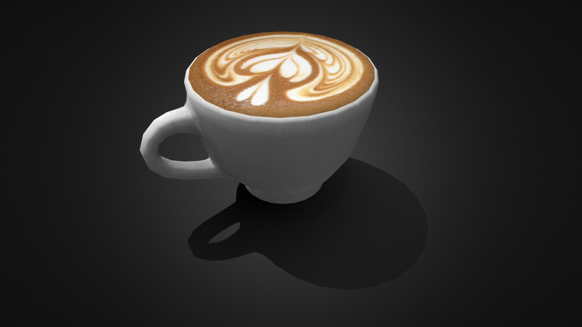 Caffè Latte Cup - Download Free 3D model by Clo7er [68800ae] - Sketchfab