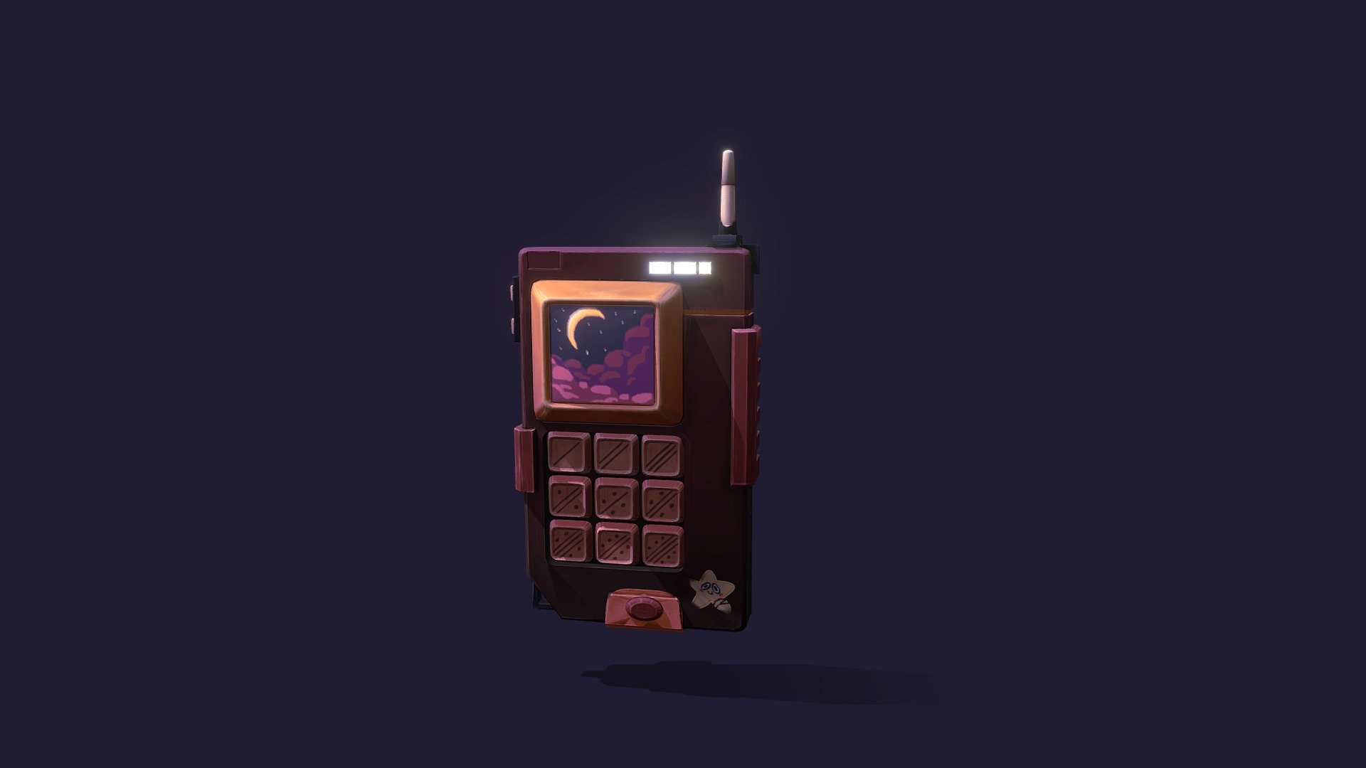 Stylized Phone - 3D model by Jason_Ziesmer [688330b] - Sketchfab