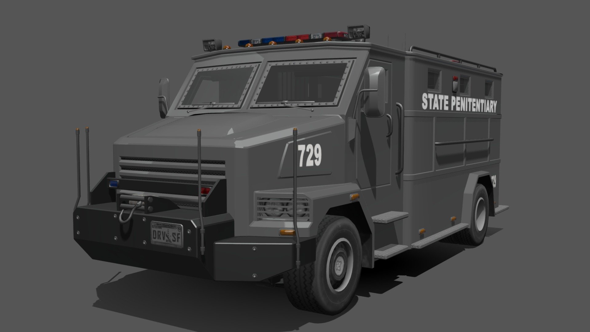 [Driver: San Francisco] Unlicensed Prison Van - Download Free 3D model ...