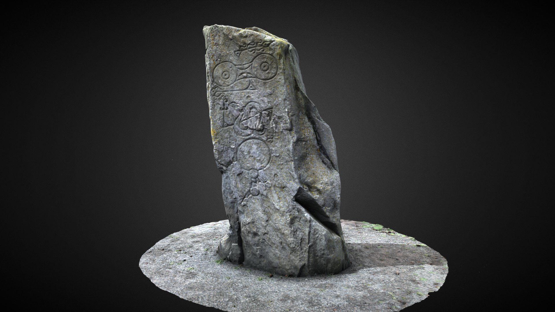 Picardy Pictish Symbol Stone - Download Free 3D model by Douglas ...