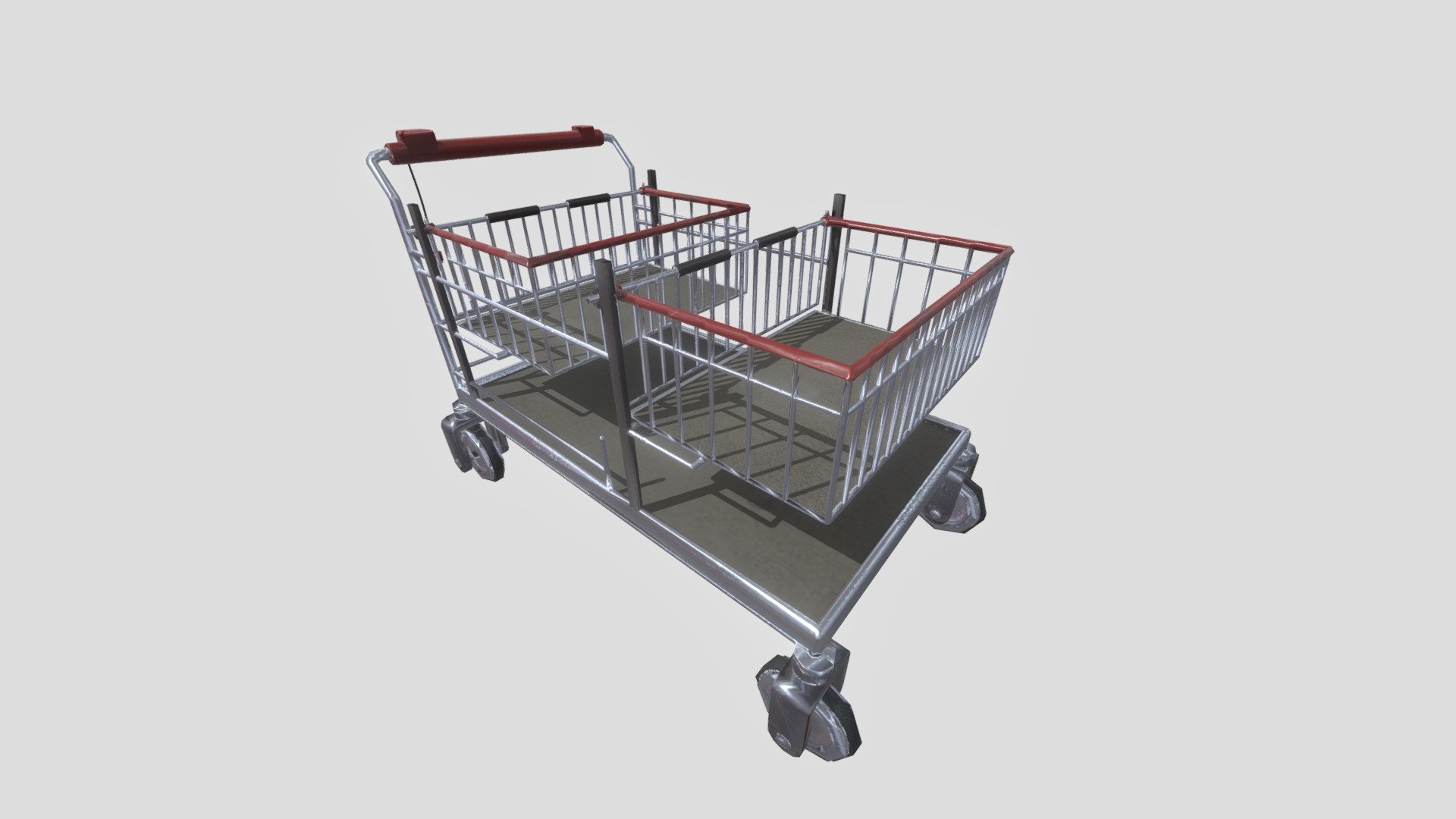 3D-project: Shopping cart - 3D model by ket_elev [6890c26] - Sketchfab