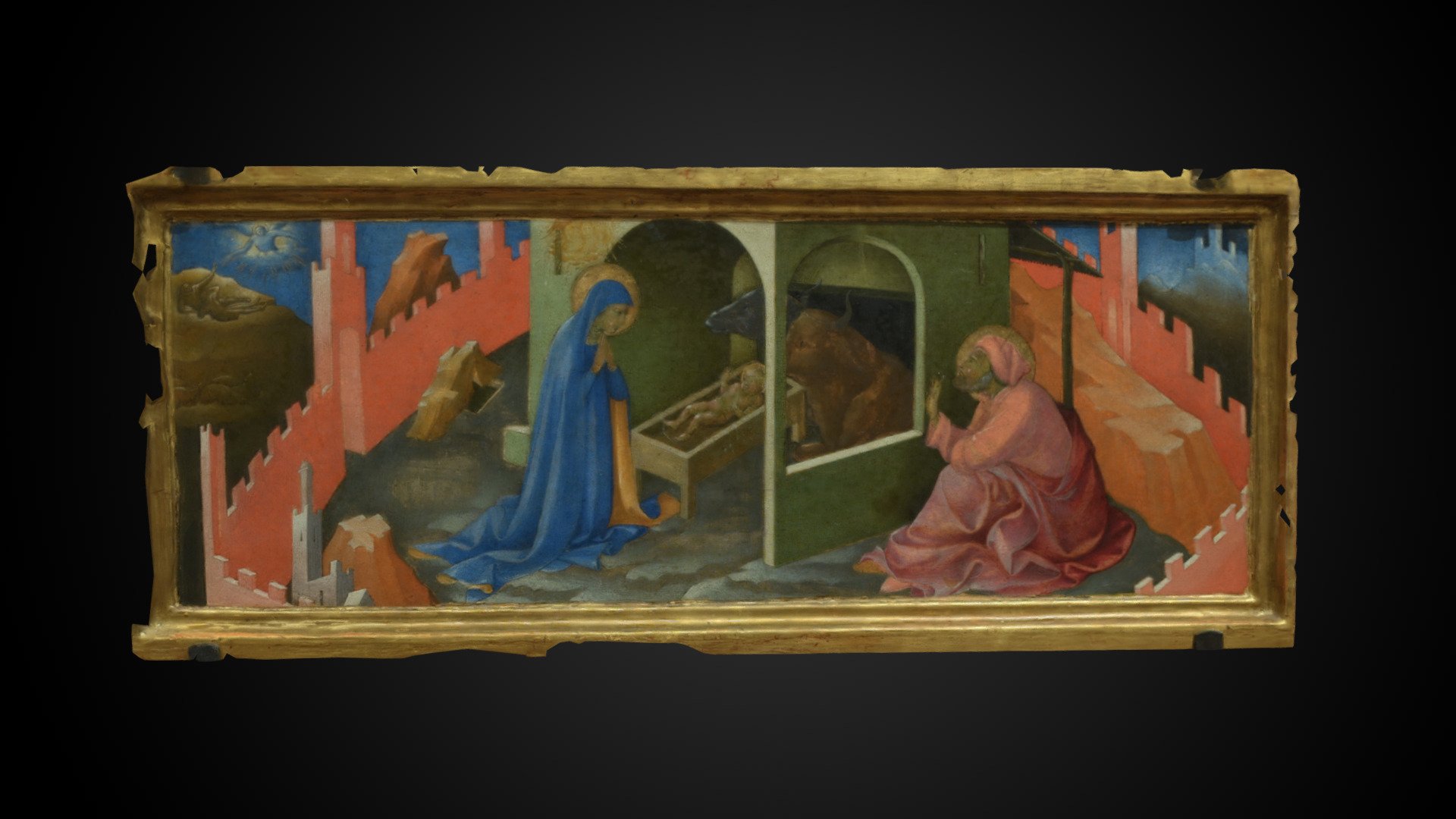 S Trinita Deposition Lorenzo Monaco Predella 2 - 3D model by Florence ...