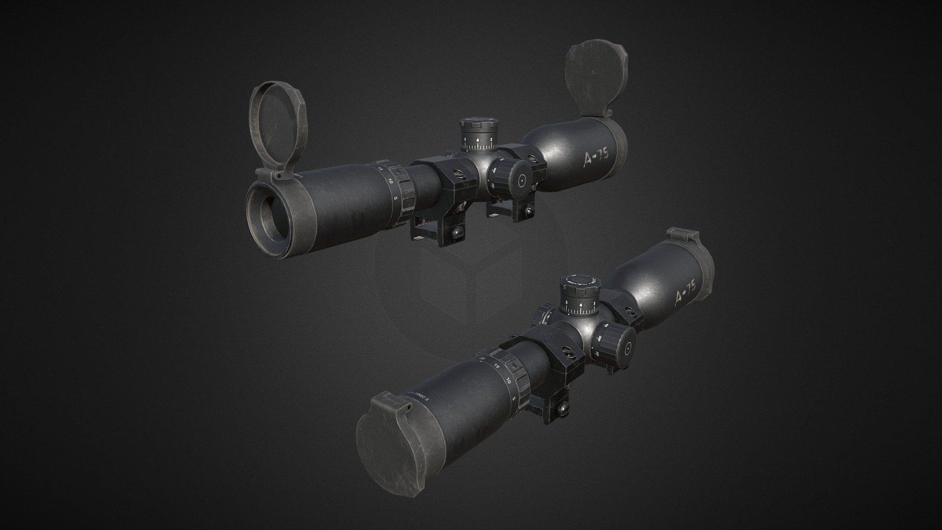 Rifle Scope - Buy Royalty Free 3D model by Emanuel (@thismanuel ...