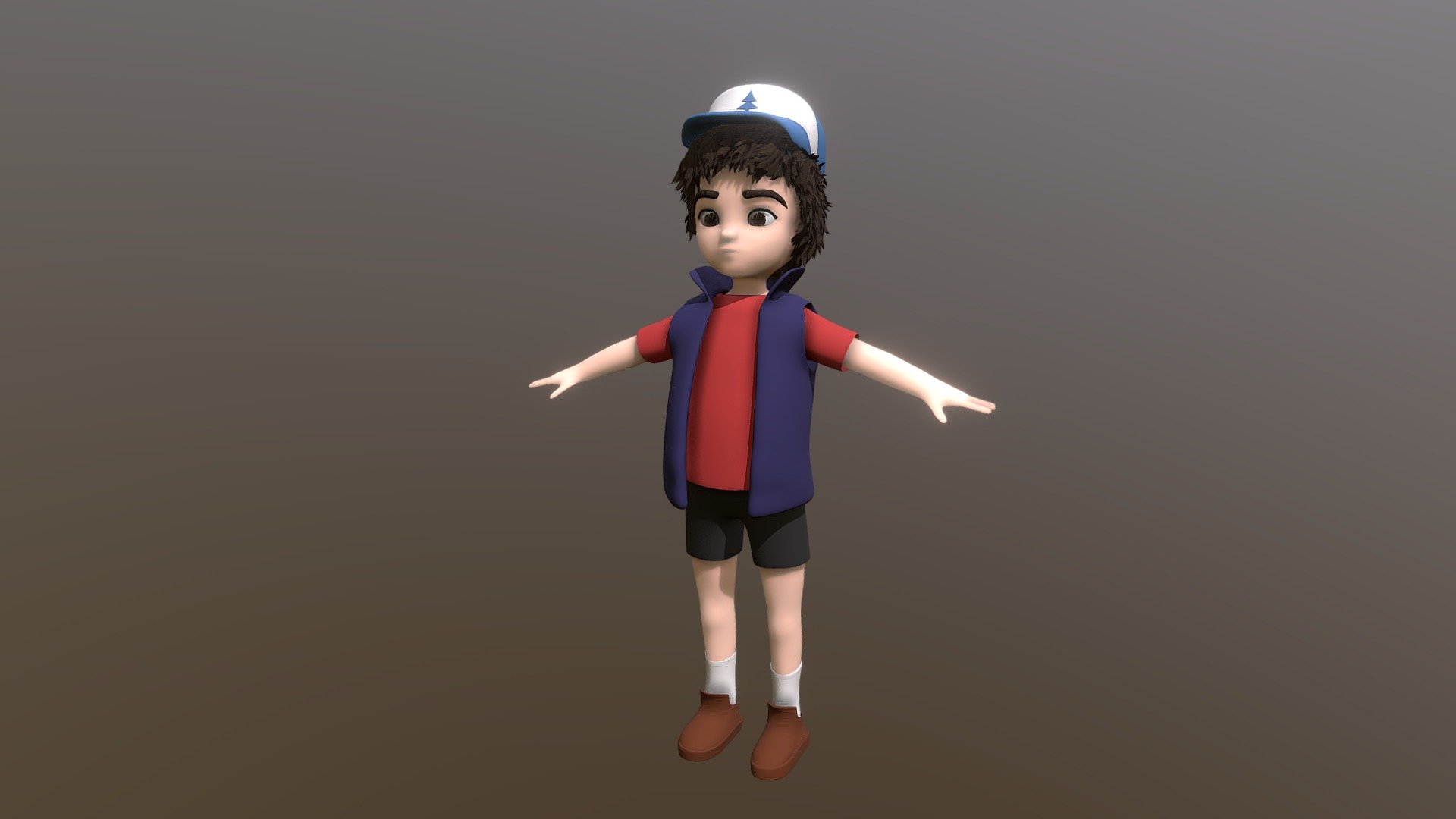 Dipper Pines from Gravity Falls - 3D model by Maga (@Maga98) [6897a74 ...