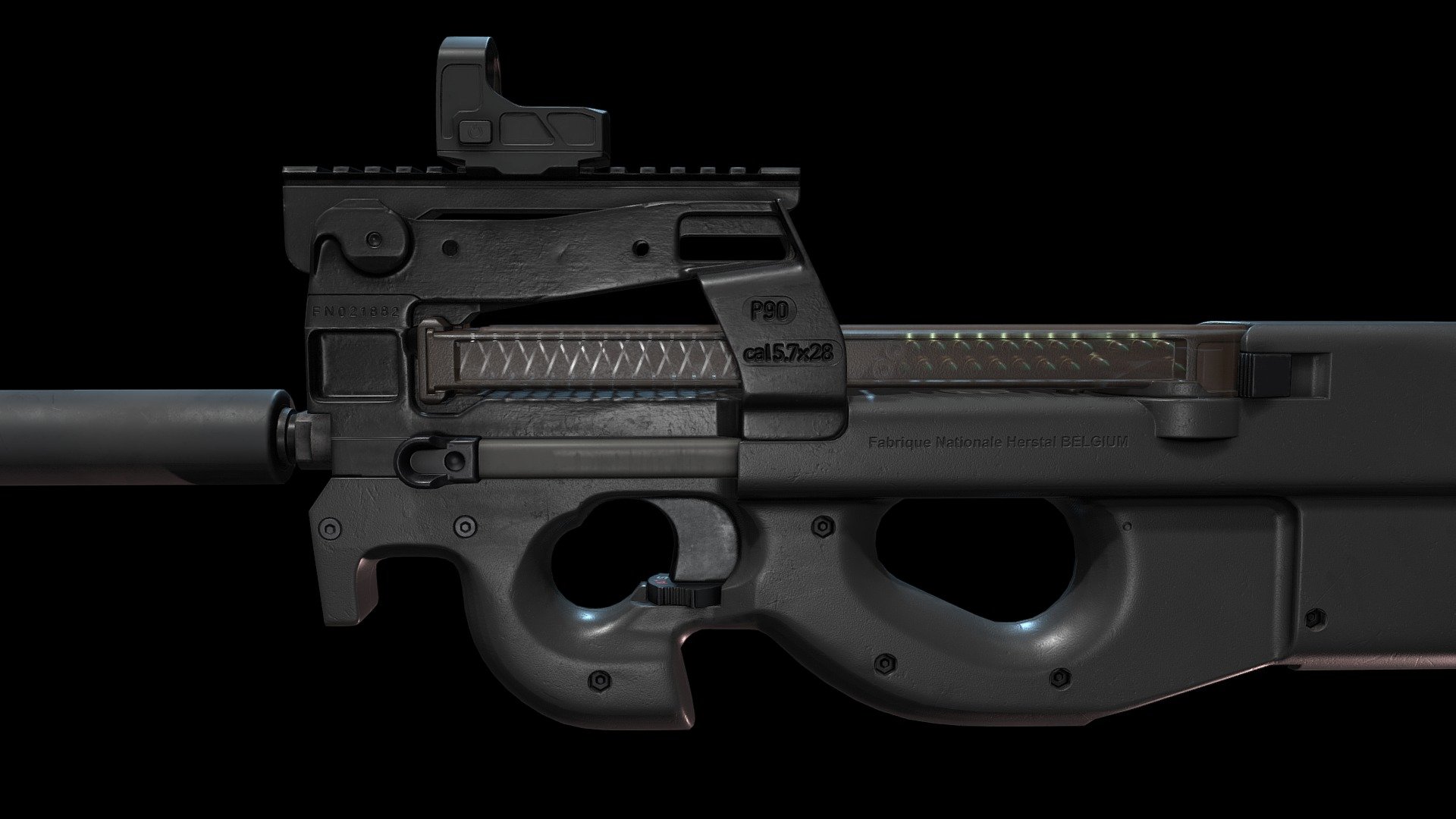 P90 - 3D model by Gabee [689b544] - Sketchfab