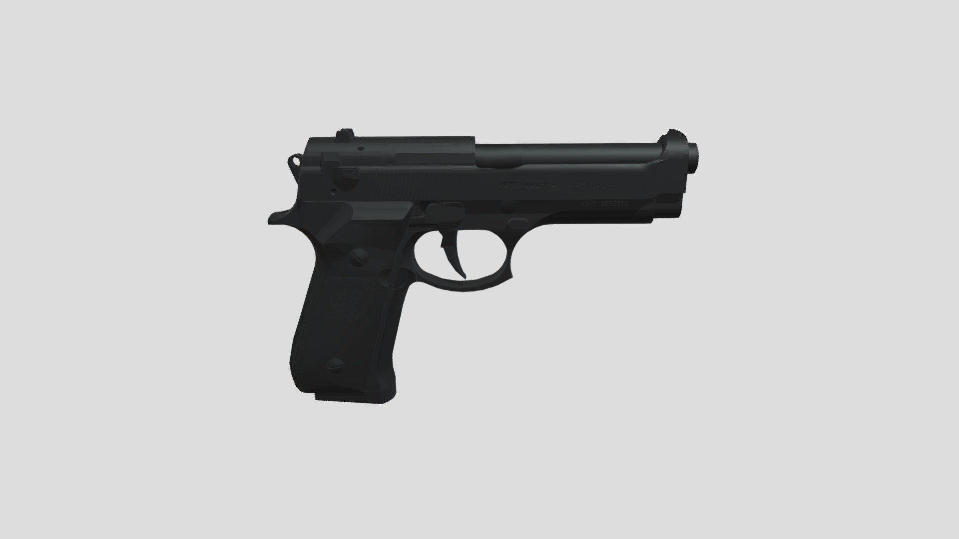 Beretta 92 FS - M9 - Download Free 3D model by 1-3D.com [689c605 ...