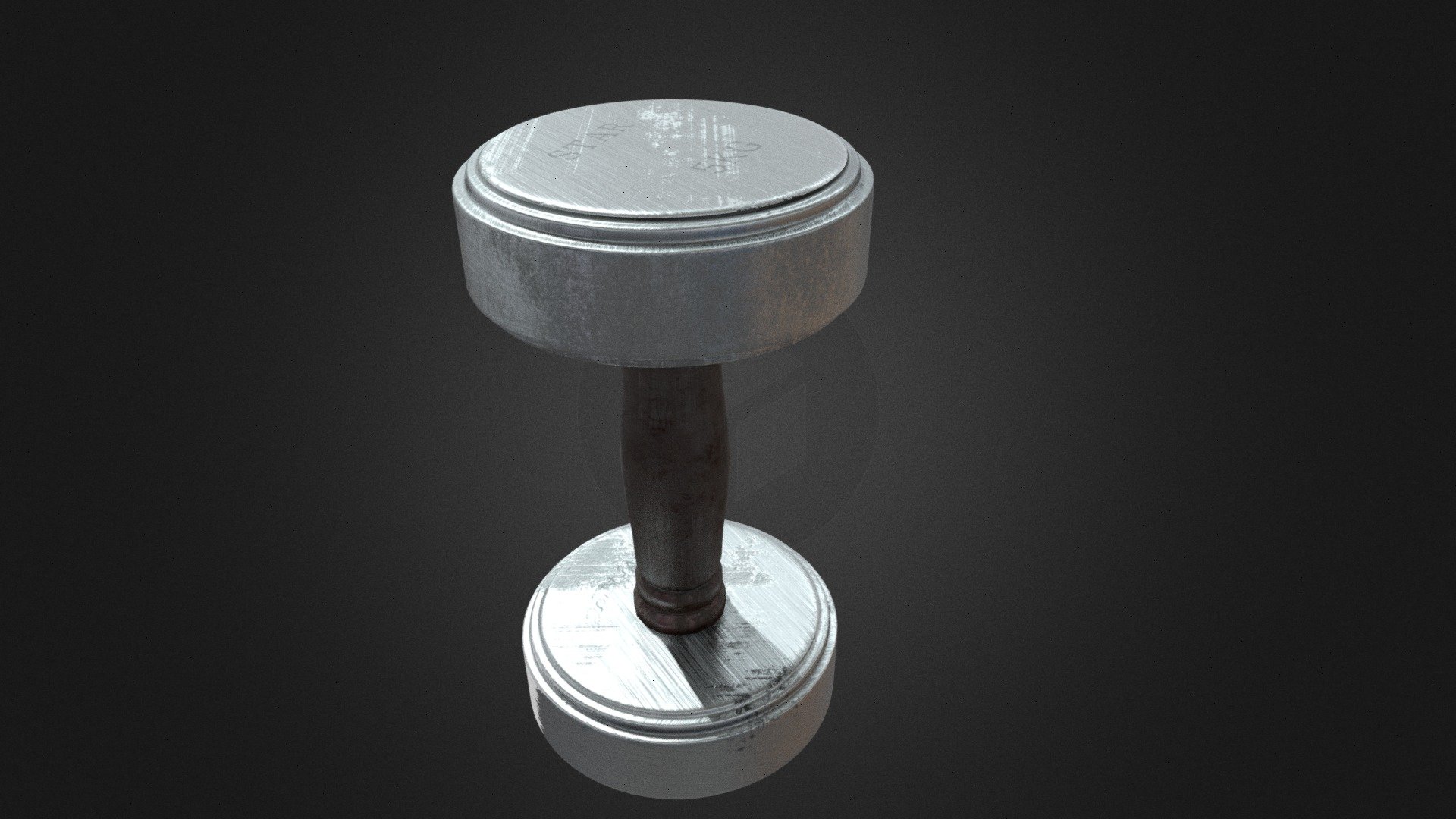 5kg dumbbell - 3d model - 3D model by Retopology (@Retopology21 ...