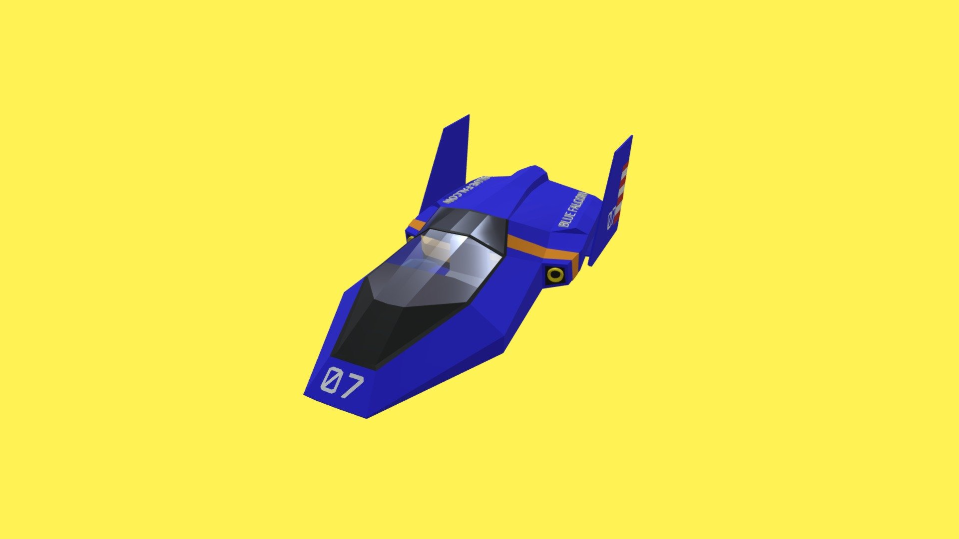 blue_falcon3 - 3D model by thebadlament [689eca2] - Sketchfab