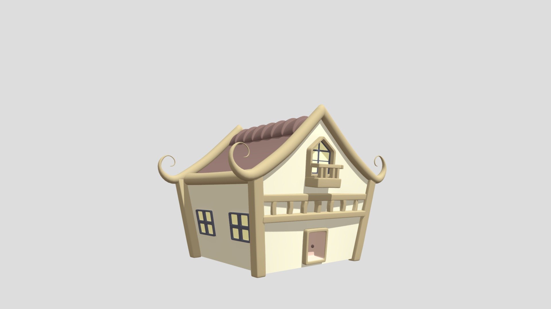 Elf House - 3D model by Qingyu Cao (@qingyucao) [68a043a] - Sketchfab