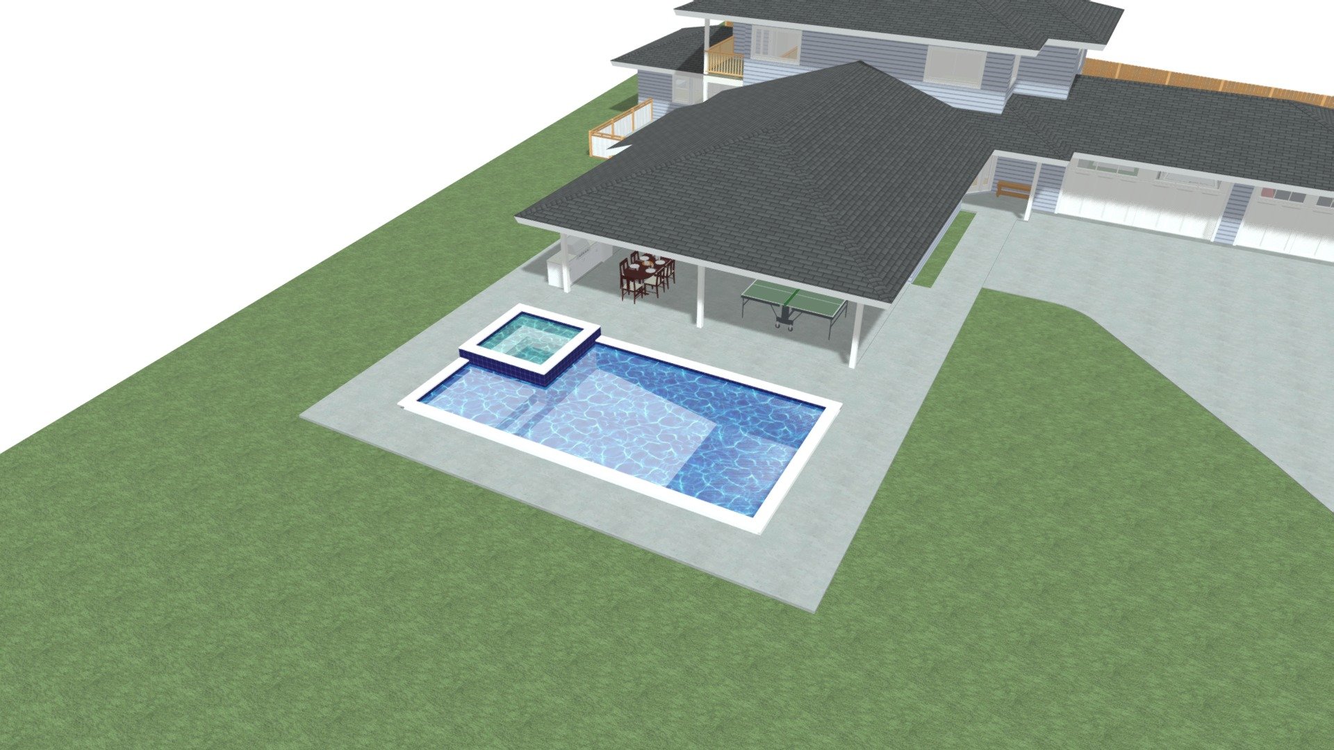e-5 Dowies POOL & SPA PLAN - 3D model by Pro Draft, Inc. (@prodraft ...