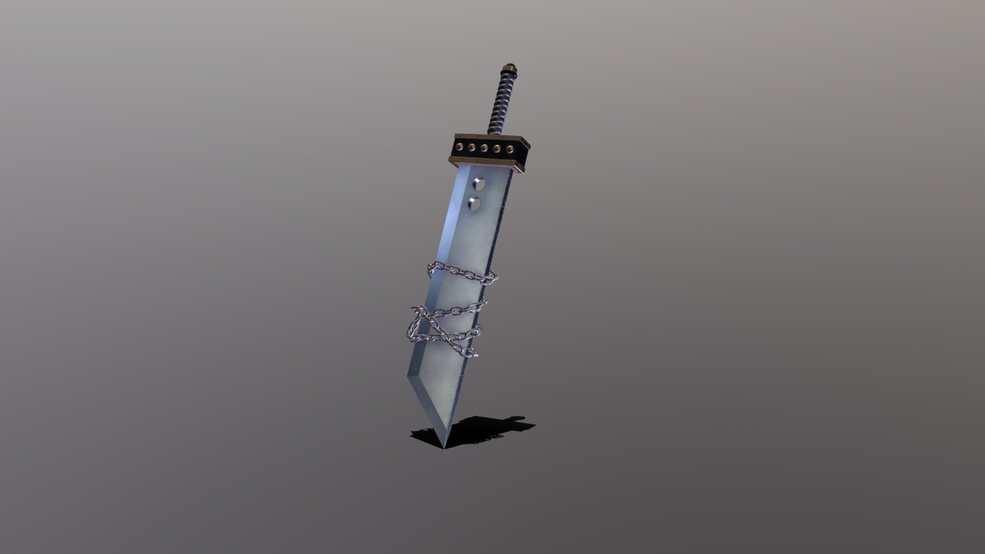 2K Scratched Buster Sword (Chained Variant) - Download Free 3D model by ...
