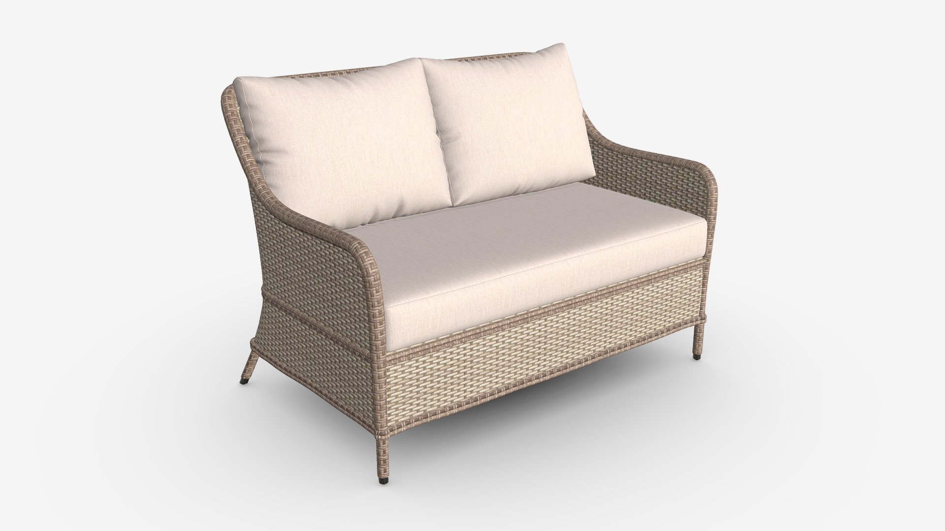 Garden Double Chair Eden - Buy Royalty Free 3D model by HQ3DMOD ...
