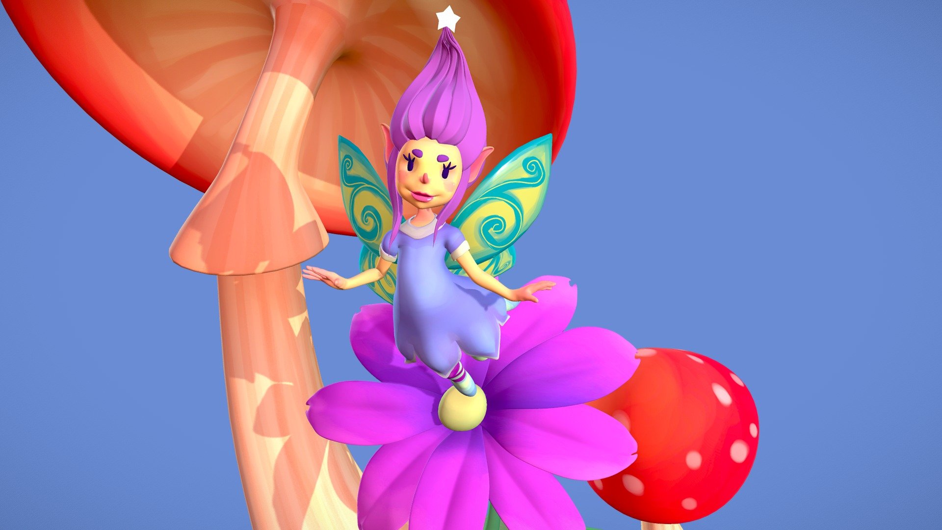 Magical Fairy - 3D model by Natgica [68a737a] - Sketchfab