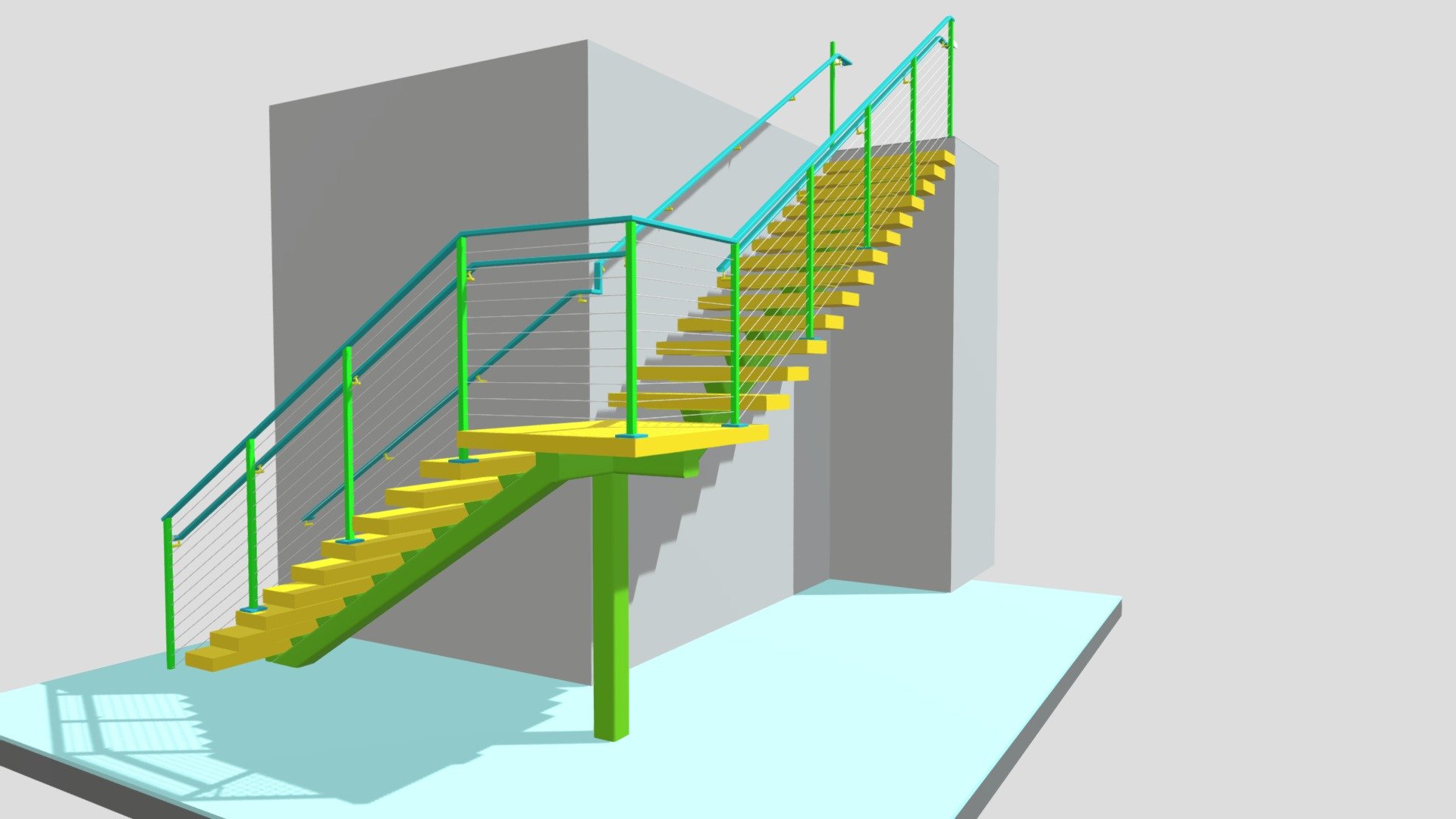 Single Stringer MODEL For Engineering 1 - TWC - - 3D model by JD Stairs ...