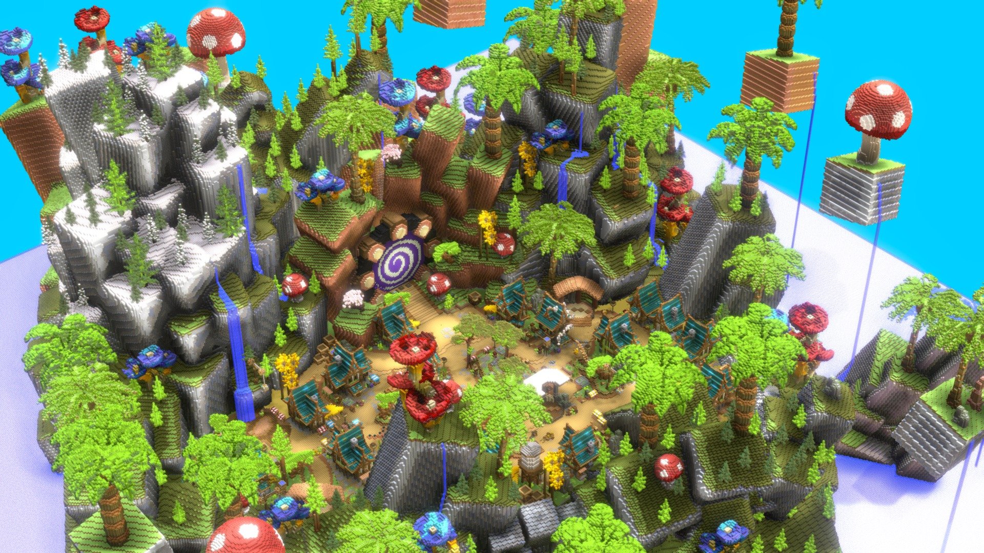 Big Portal Medieval Spawn - 550x550 - 3D model by MinelcBuilder ...