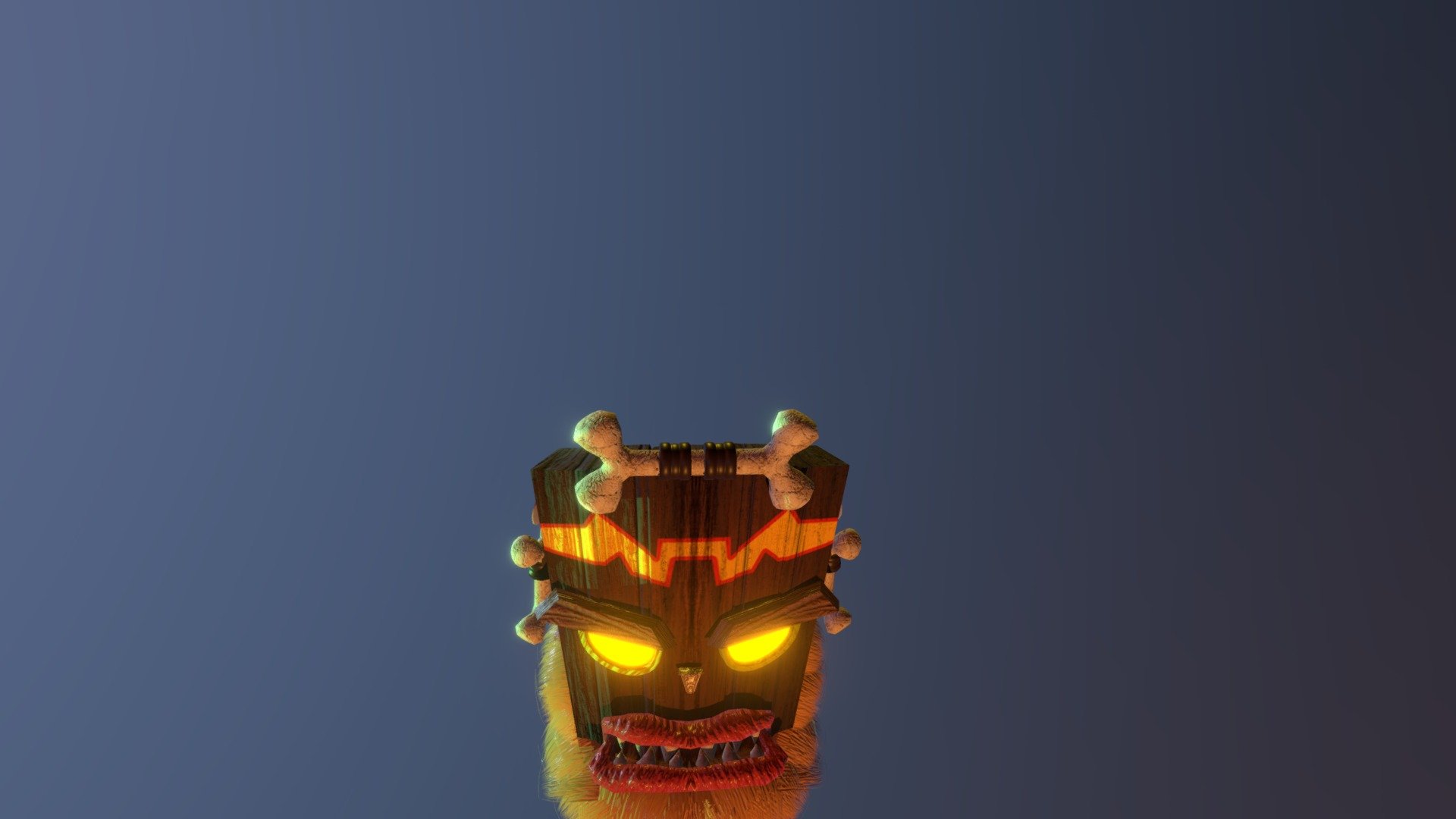 Uka Uka - Animated - 'Game Over!' - Buy Royalty Free 3D model by Jan ...