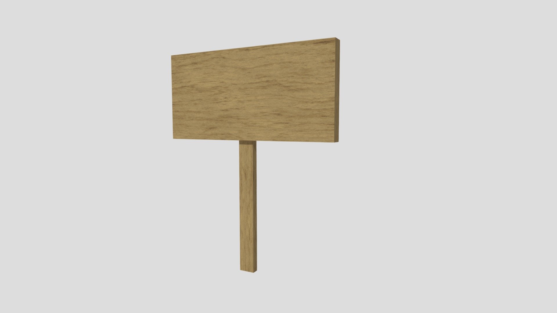 Wood Sign - Buy Royalty Free 3D model by Ed+ (@EDplus) [68ad2d1 ...