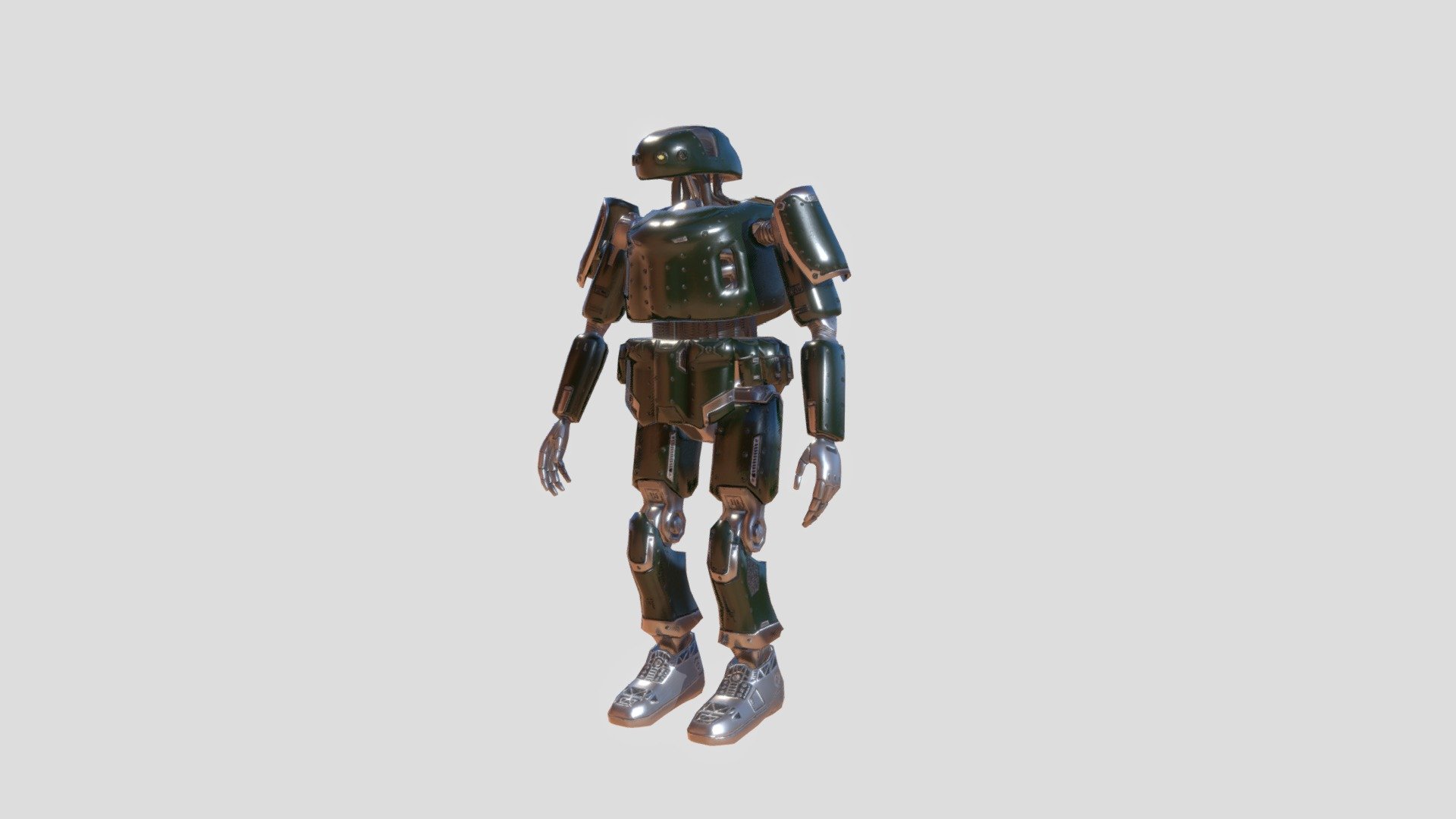 Armored Robot Soldier - Download Free 3D model by Wataru Onuki (@monte ...