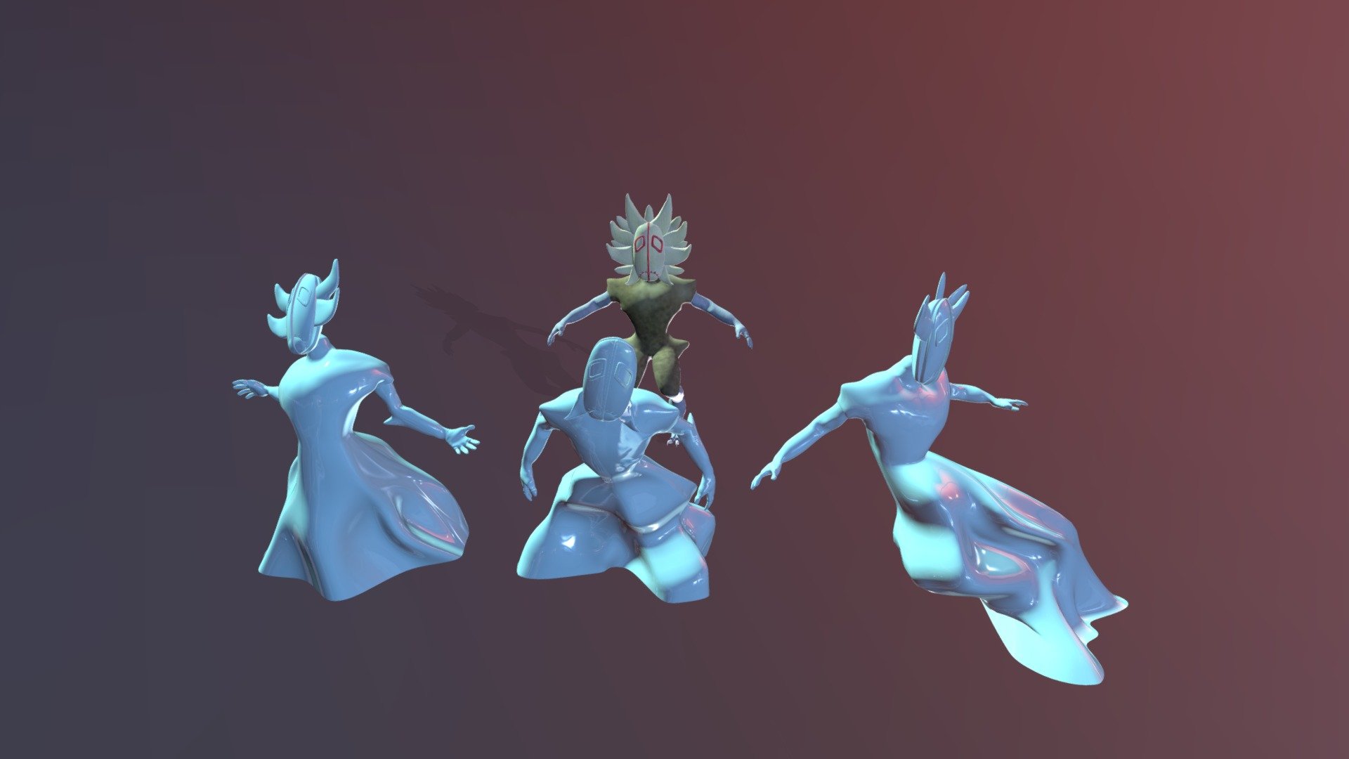 Masked Faces - 3D model by xperishedx [68b1d37] - Sketchfab