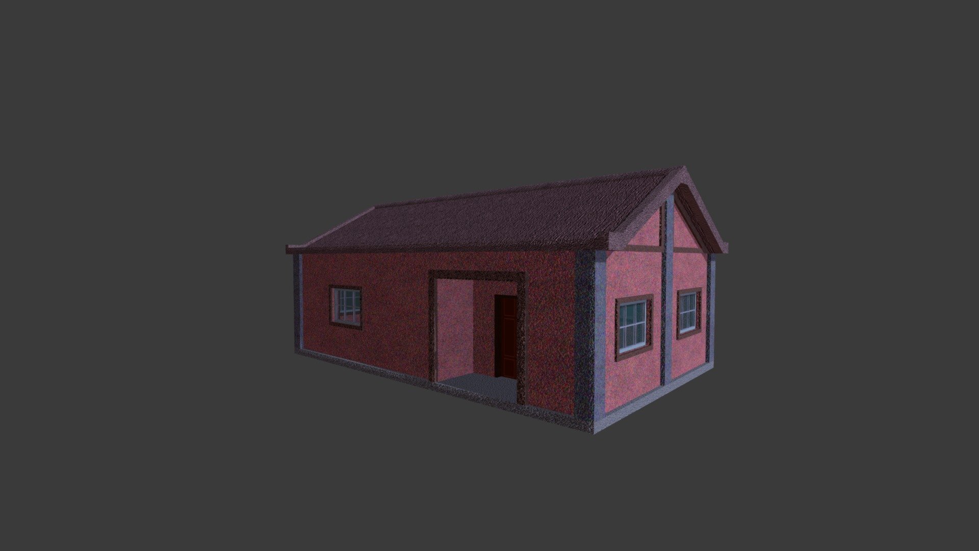 Red House - Download Free 3D model by saikon3dmodel [68b1ff6] - Sketchfab