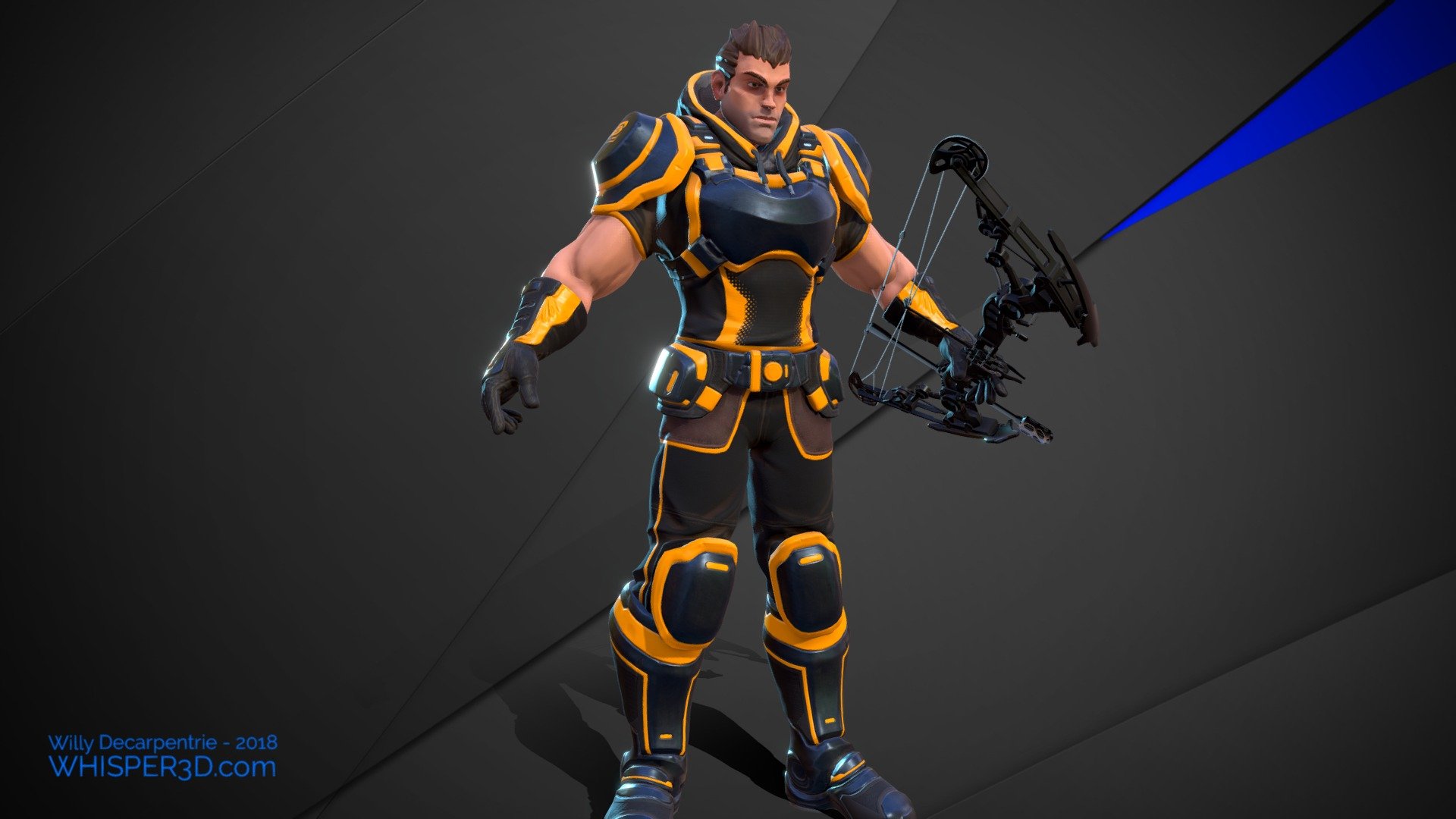 Rick the yellow Archer - Buy Royalty Free 3D model by Willy ...