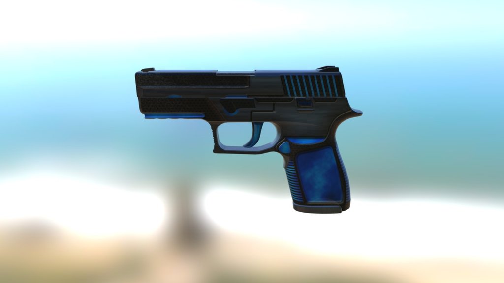 P250|Plasma Gun (blue) - 3D model by HaiST_2 [68b90e7] - Sketchfab
