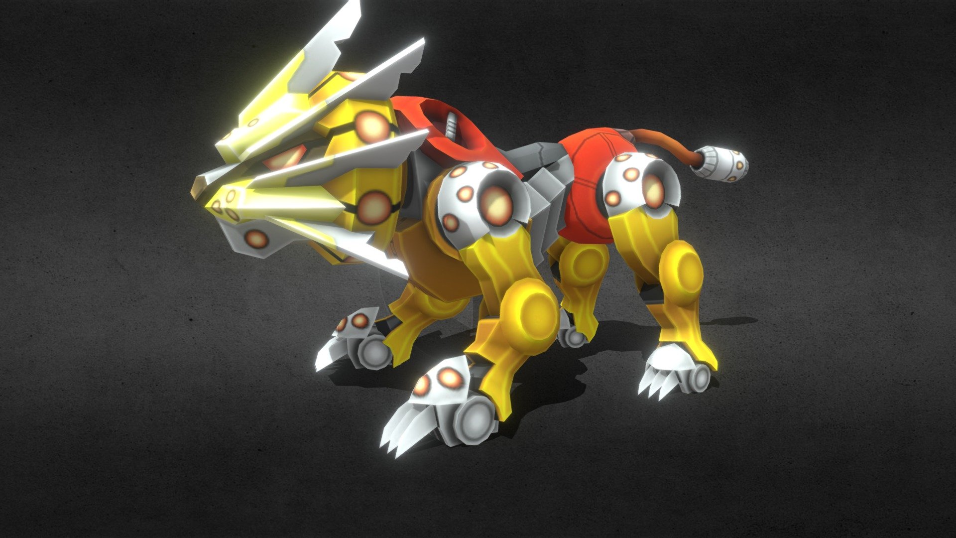 Mecha_lion - 3D model by Game Model (@Game.Model) [68b9aa4] - Sketchfab