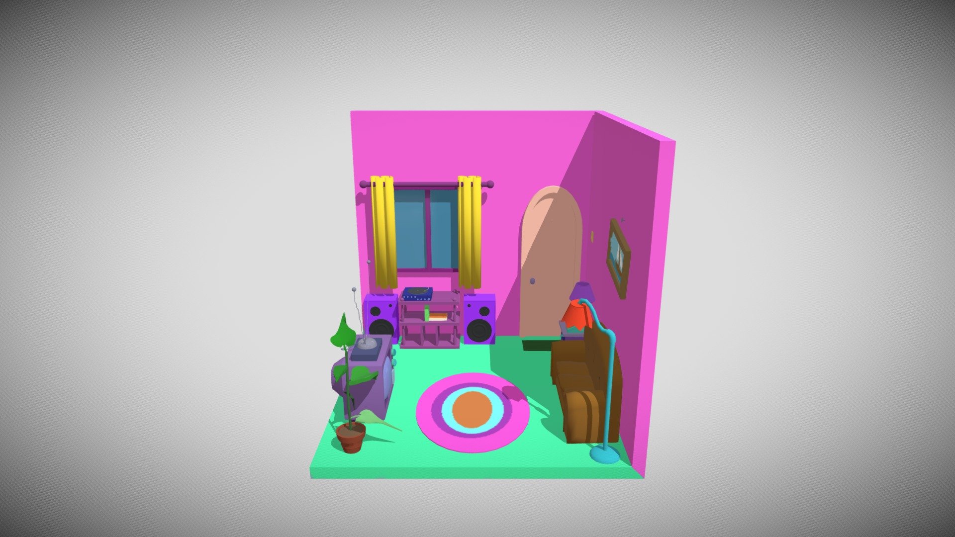 The_Simpsons_Living_Room_Of_The_House - Download Free 3D model by ...