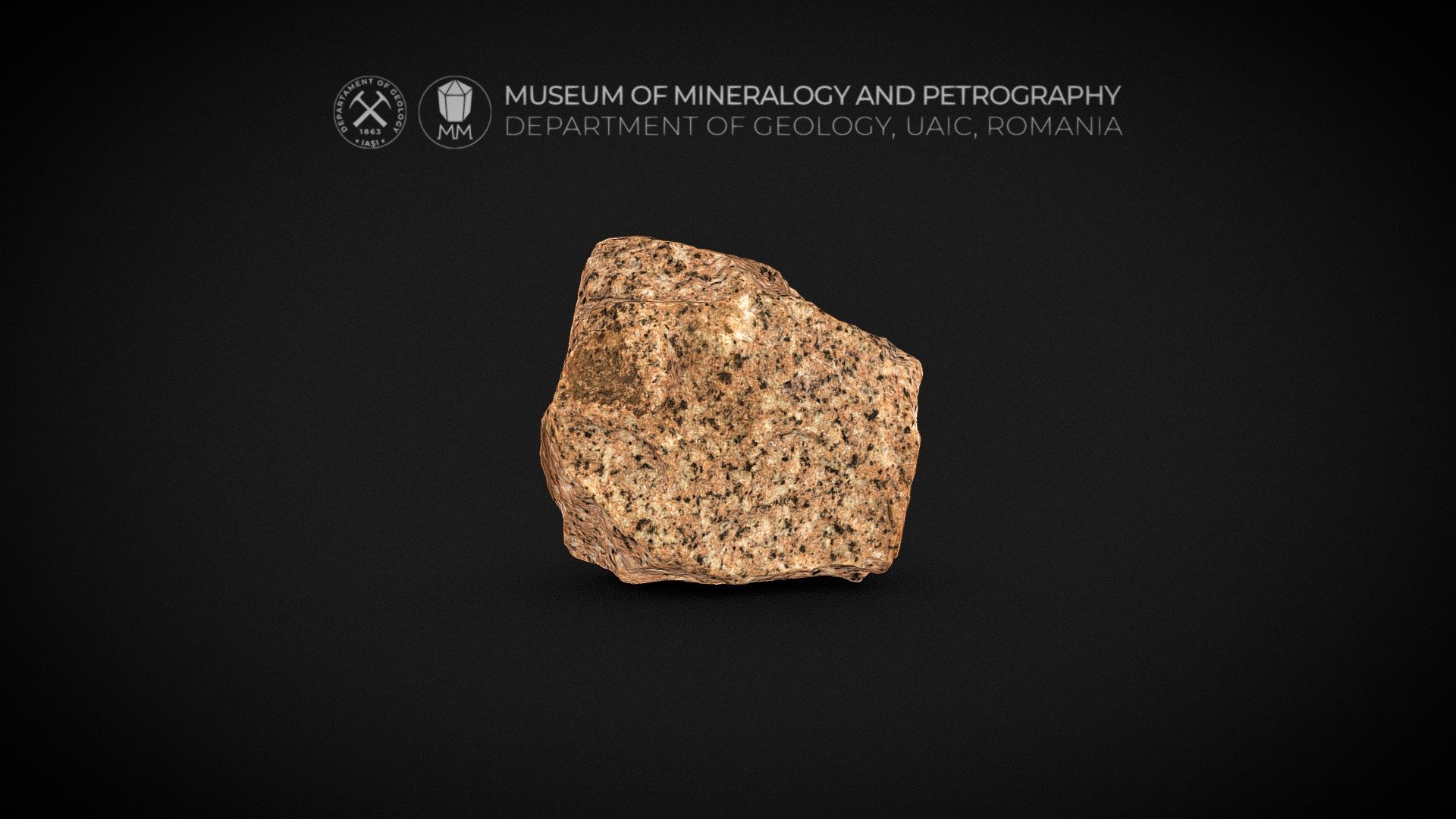 Granodiorite (igneous rock), Romania - 3D model by Museum of Mineralogy ...