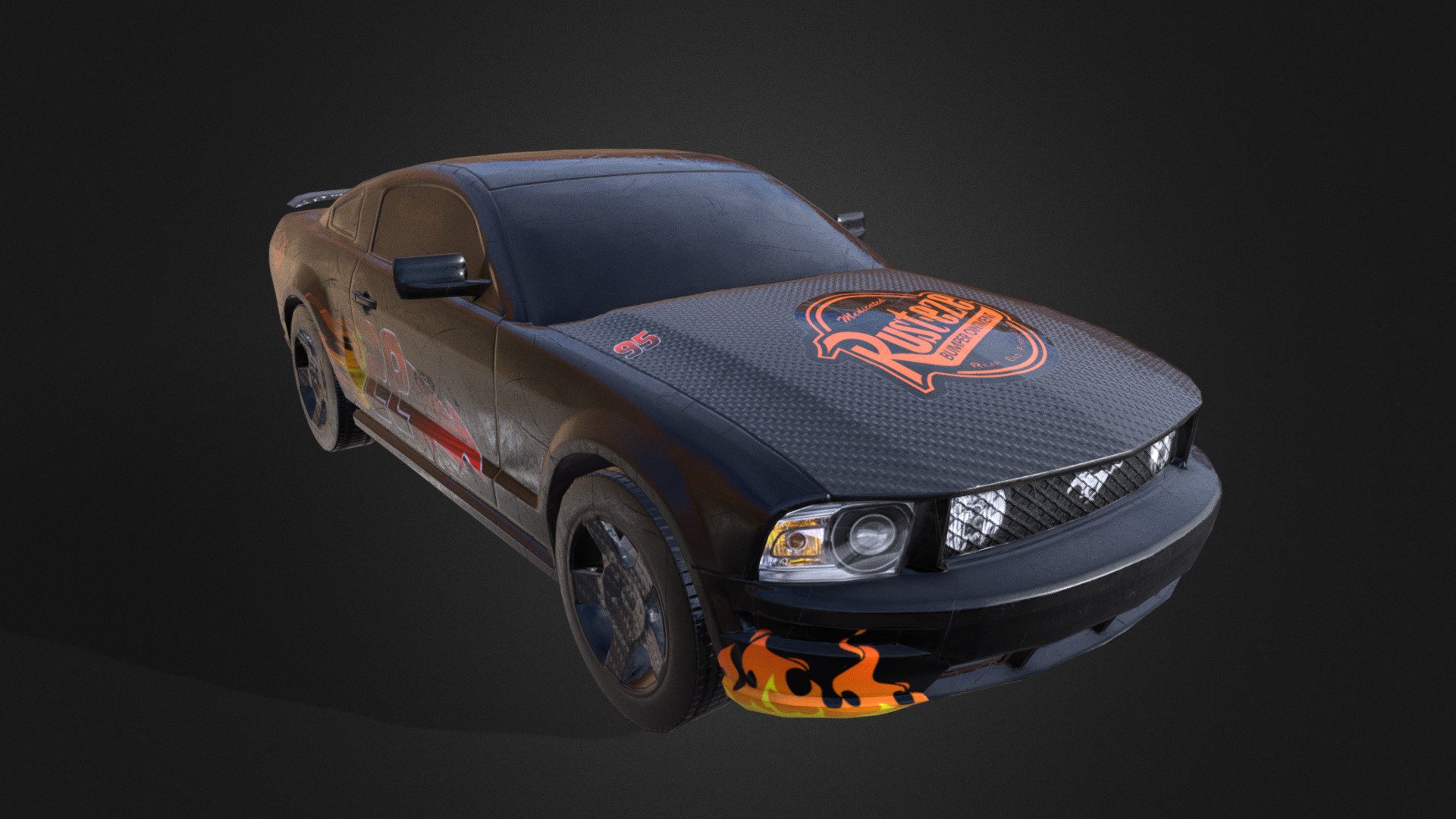 mustang Texturing challenge - 3D model by bvass [68bffc9] - Sketchfab