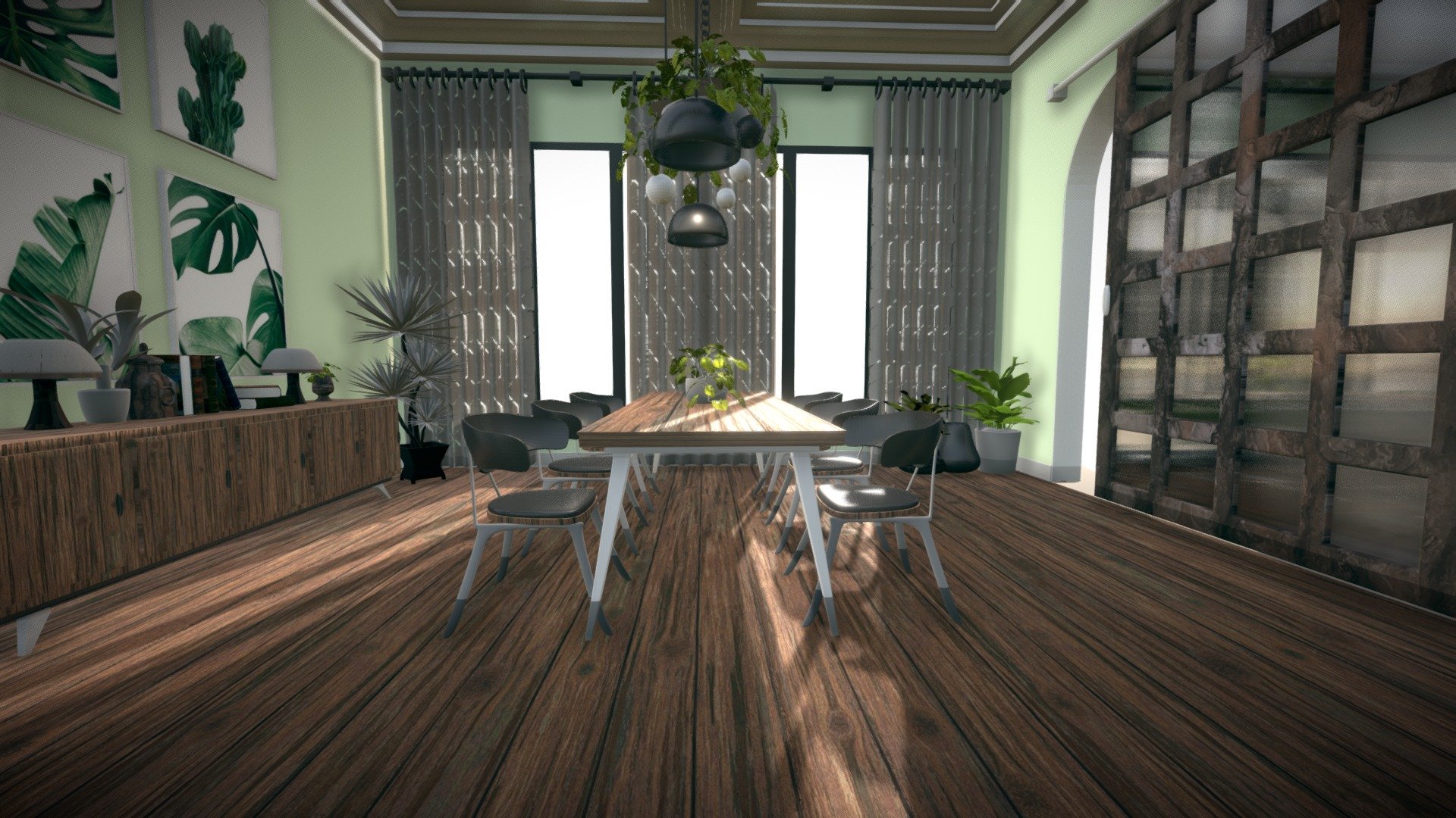Dining room - 3D model by Atlas Studioh (@oliverargueta1) [68c16e0 ...