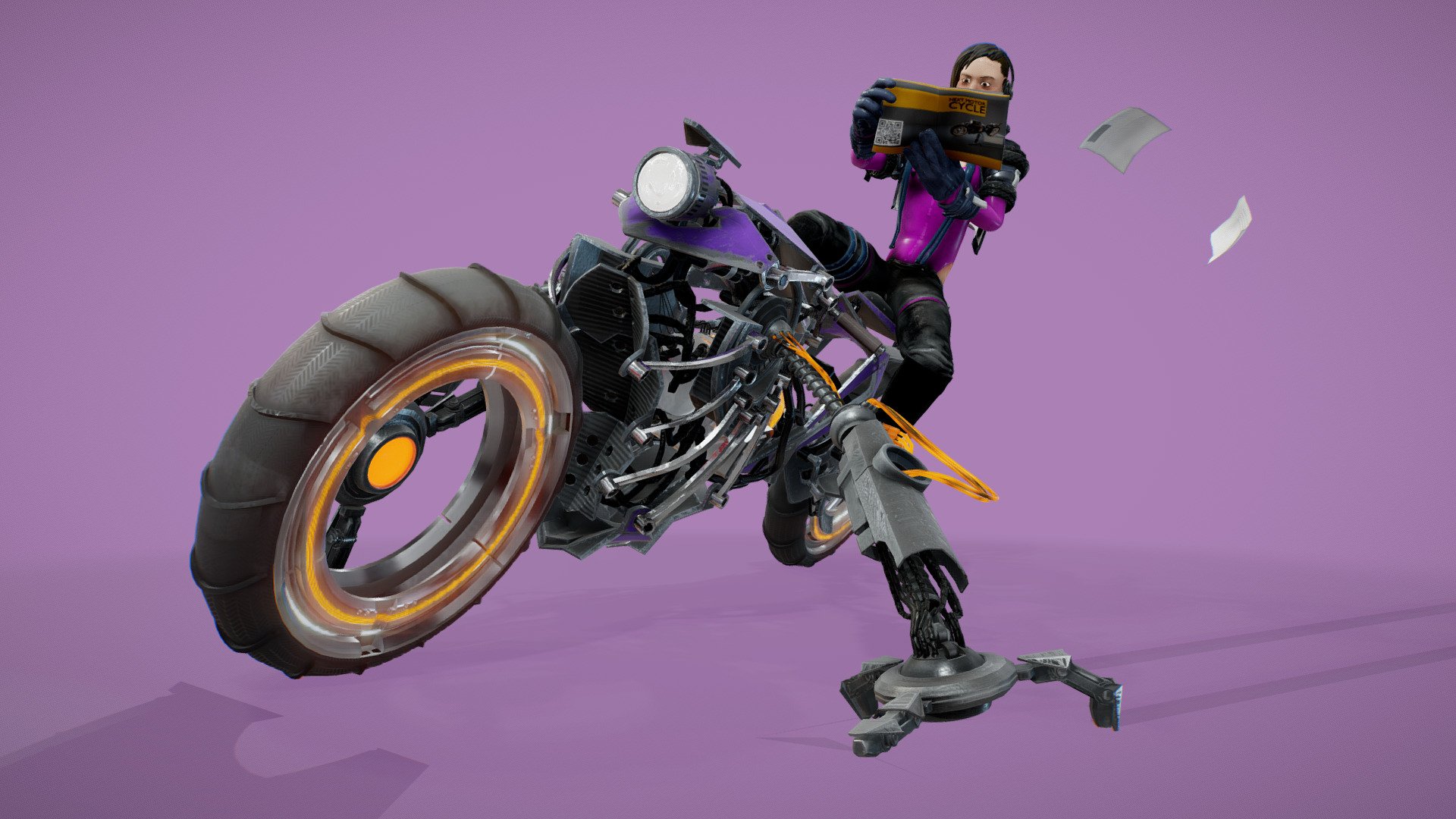 Scifi Robotcycle - 3D model by Tom Breuer (@TomBreuer) [68c189a ...