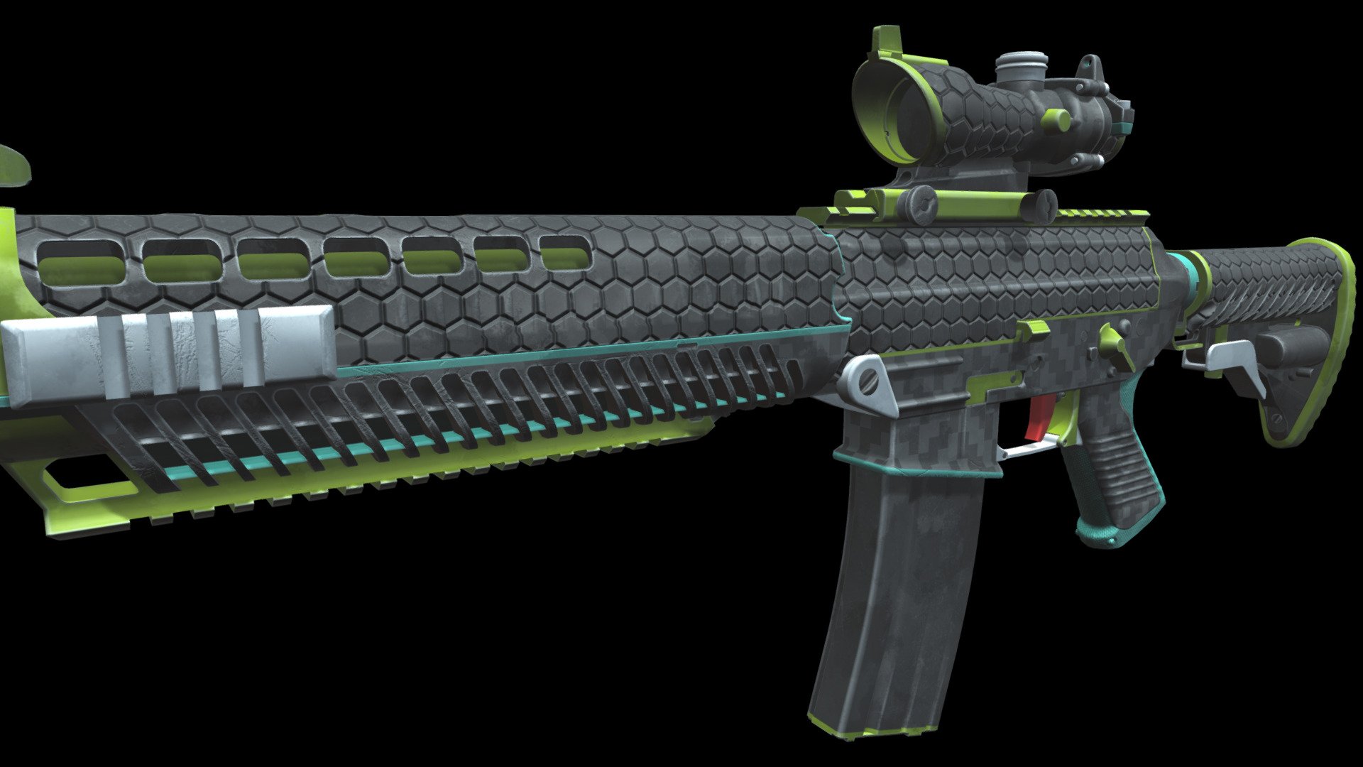SG 553 | Lithium - 3D model by dog (@d0g1) [68c230f] - Sketchfab