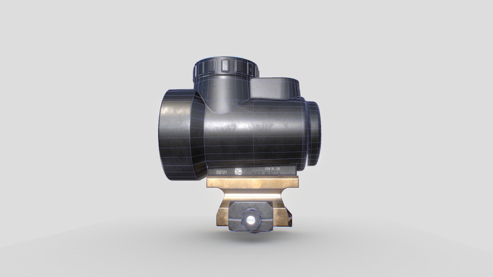Trijicon MRO Reflex Sight - 3D model by Uncle Jesseppe (@UncleJesseppe ...