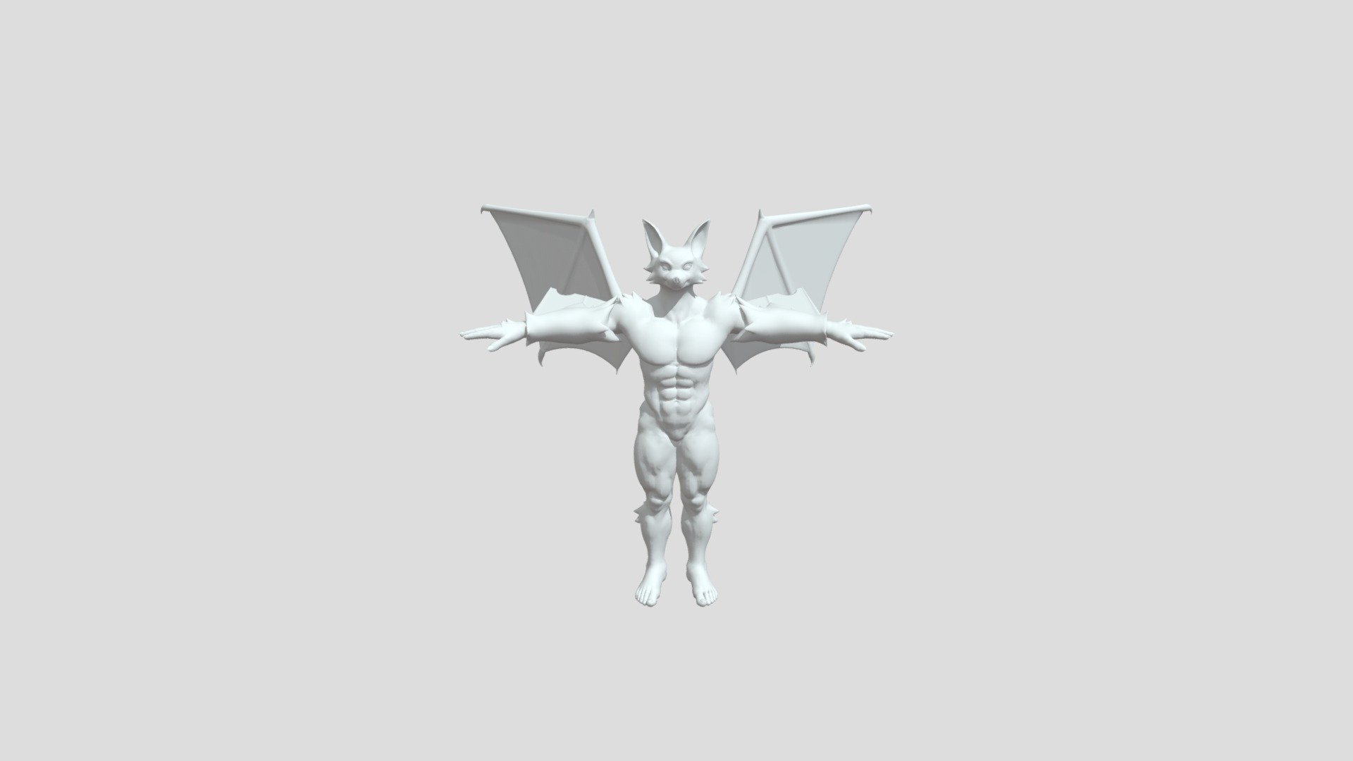 Male_bat - Download Free 3D model by Jjkklol [68c9091] - Sketchfab
