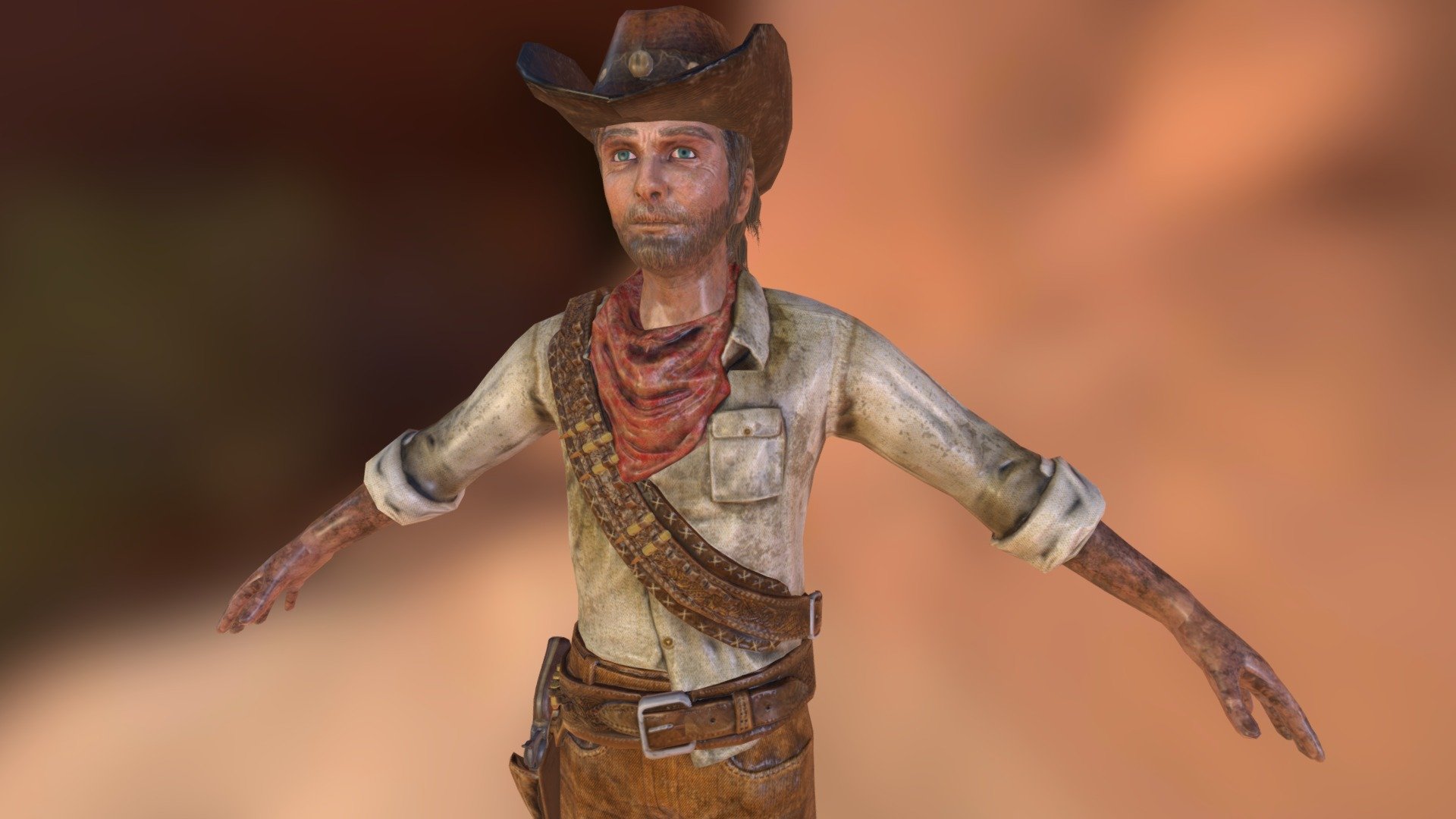 CowBoy - 3D model by Zuno Liu (@zuno0520) [68cc351] - Sketchfab