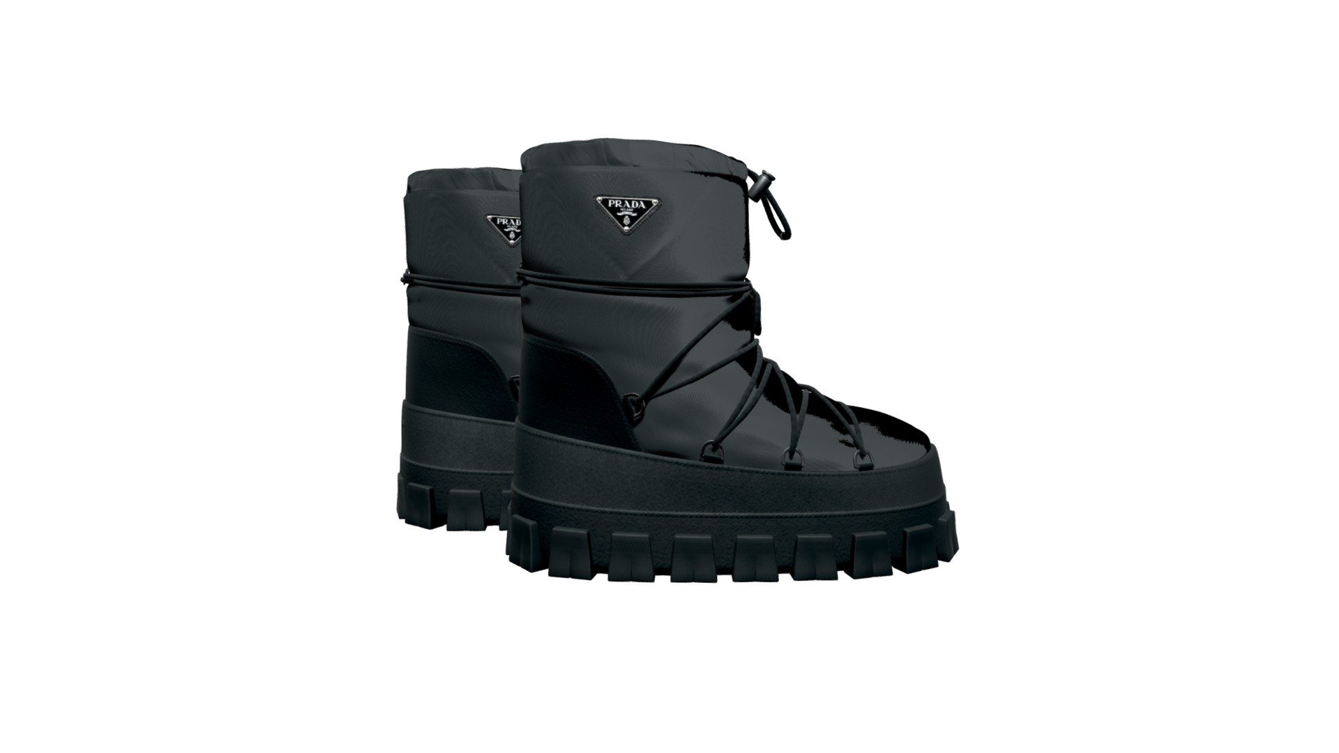 Prada Snow Boots - 3D model by Noonckat [68cc5a0] - Sketchfab