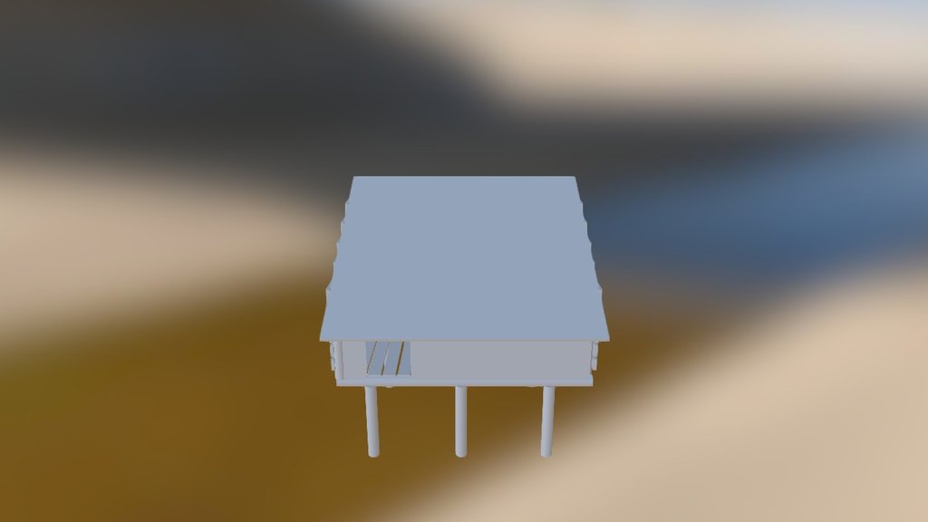 Rumah Kayu - 3D model by fdioni [68cdb1c] - Sketchfab