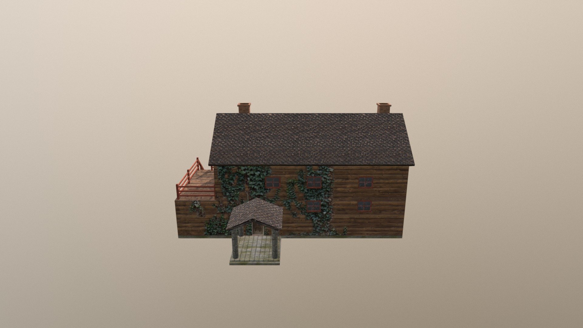 House textured - 3D model by NyleRivers [68cec9a] - Sketchfab