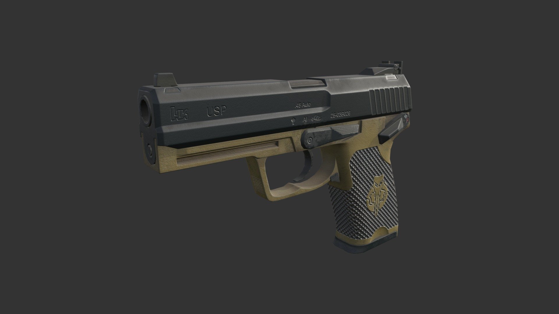 USP .45c - 3D model by DigitalARob [68d03c0] - Sketchfab