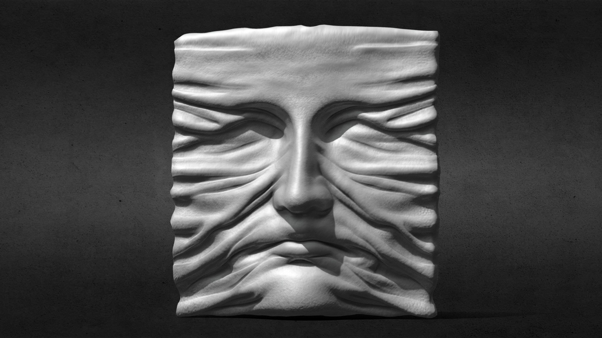 Face under cloth, "clothface", printable - Buy Royalty Free 3D model by ...