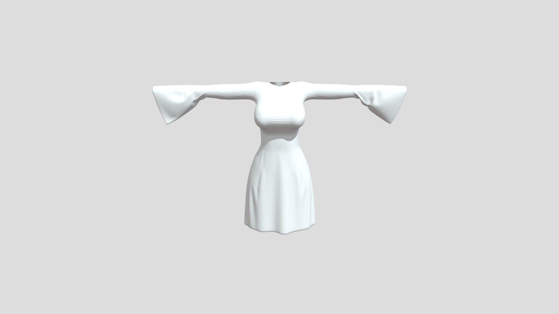 Simple Dress High Res - 3D model by Totally0_K [68d49df] - Sketchfab