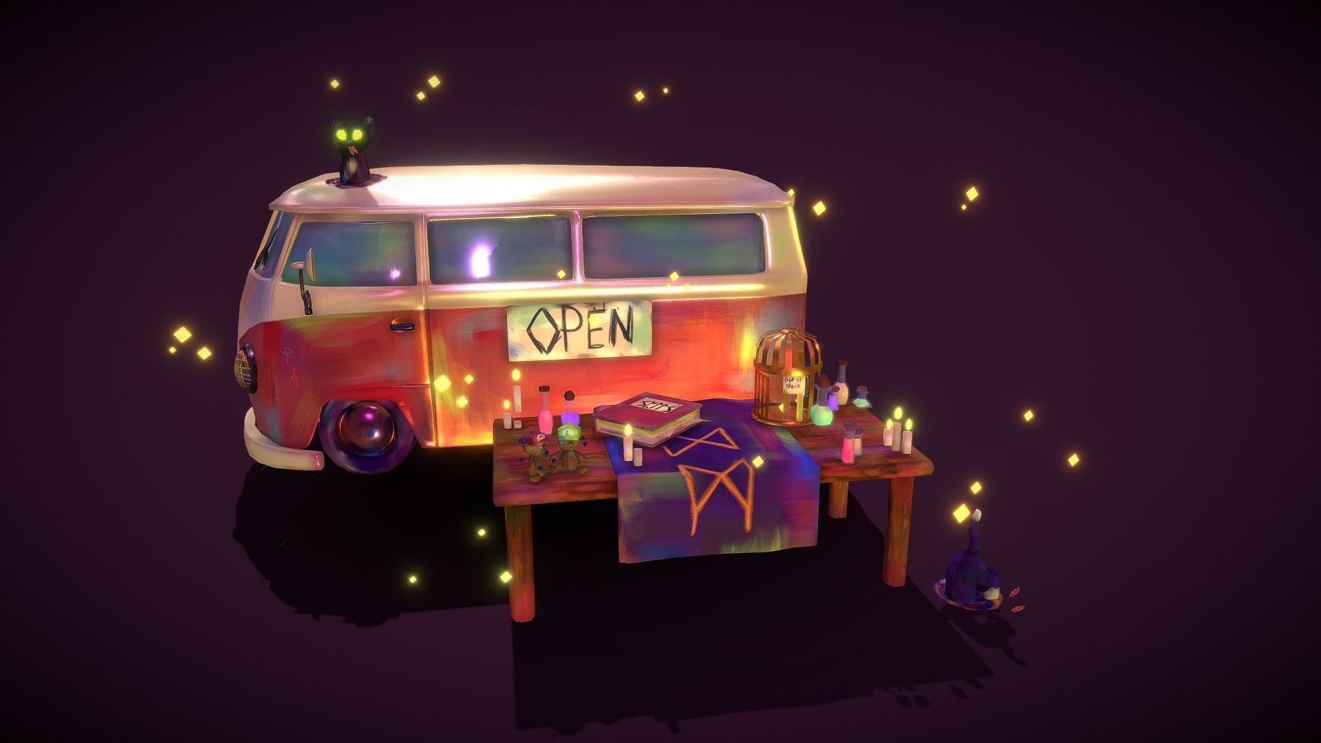 witch stall volkswagen - 3D model by Rio (@-.Rio.-) [68d4b66] - Sketchfab