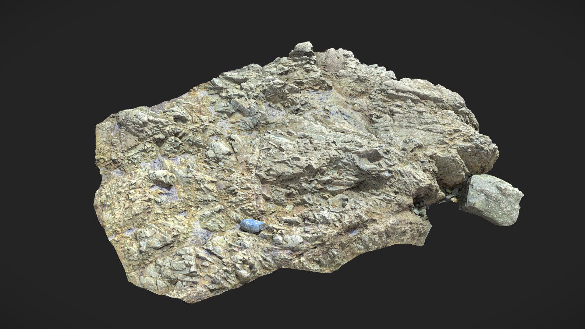 Coastal Ground Cliff Rocks - Download Free 3D model by Pers Scans ...
