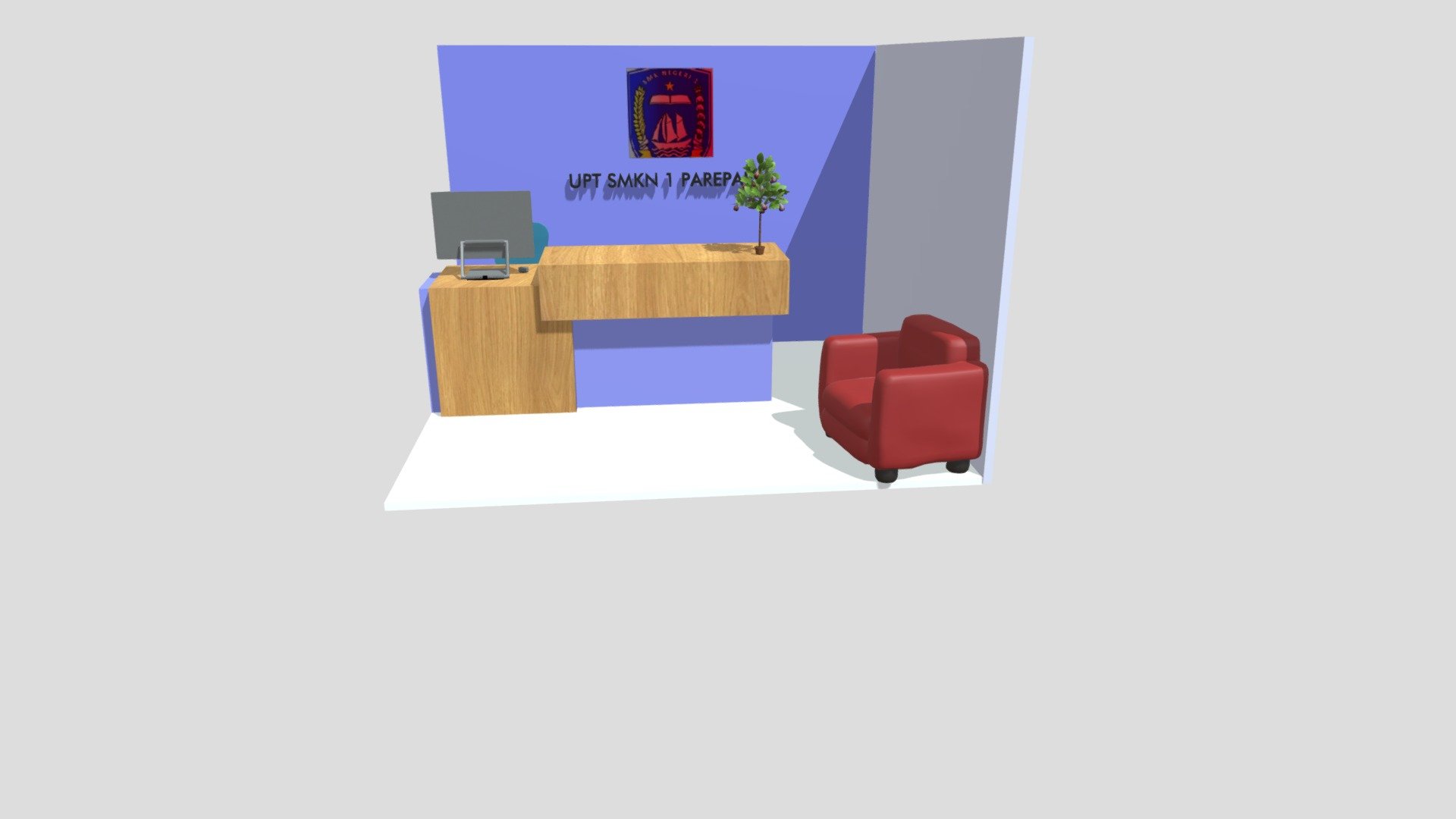 lobby smkn1 parepare - Download Free 3D model by araUPTSMKN1PAREPARE ...